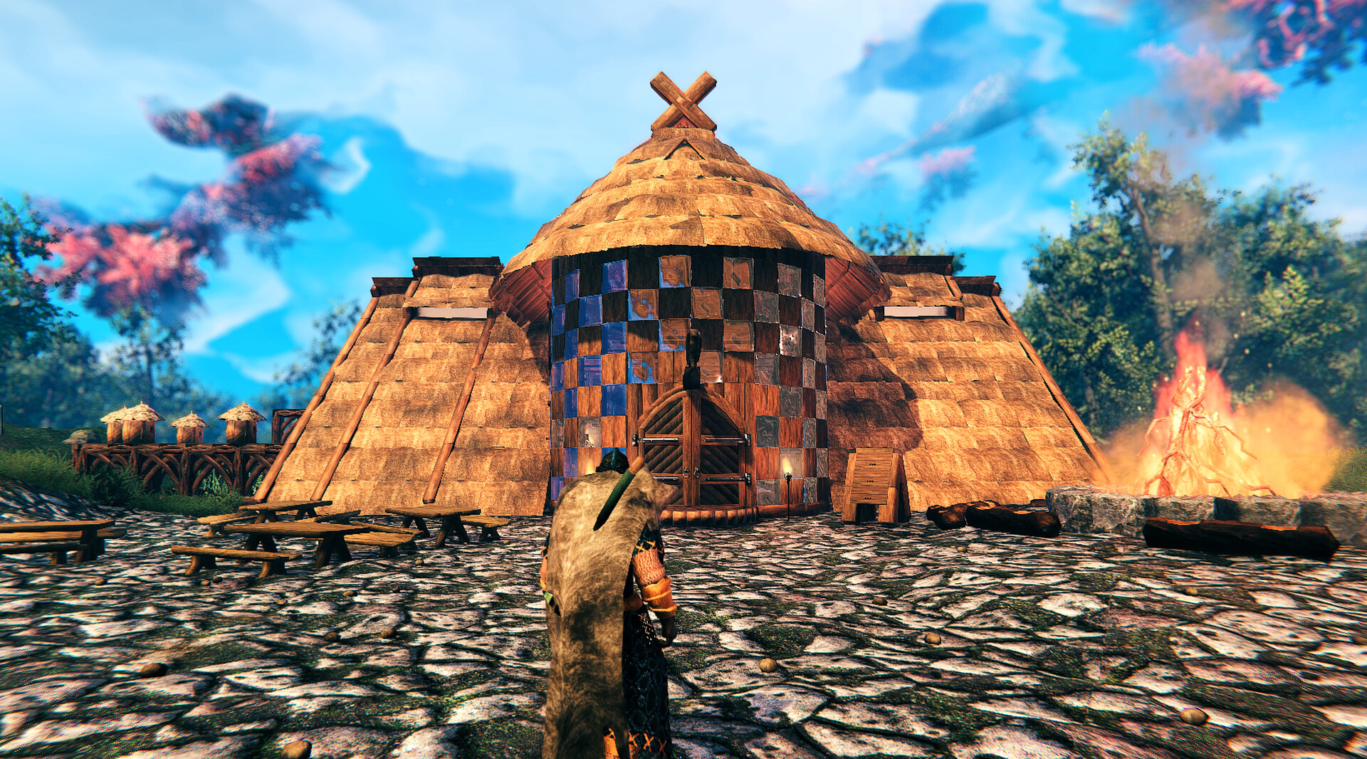 Inn with guest rooms Valheim Build