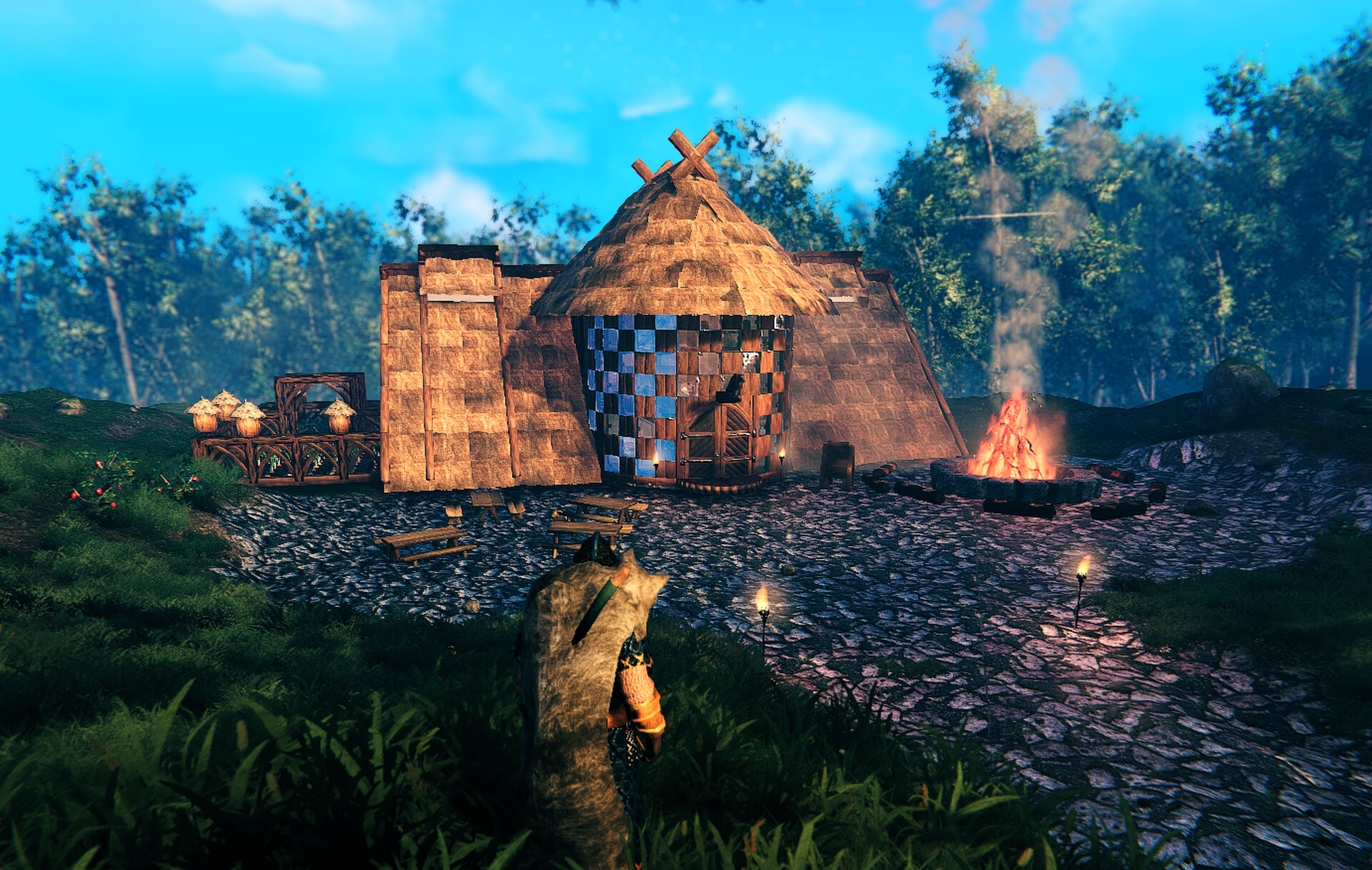 Inn with guest rooms Valheim Build