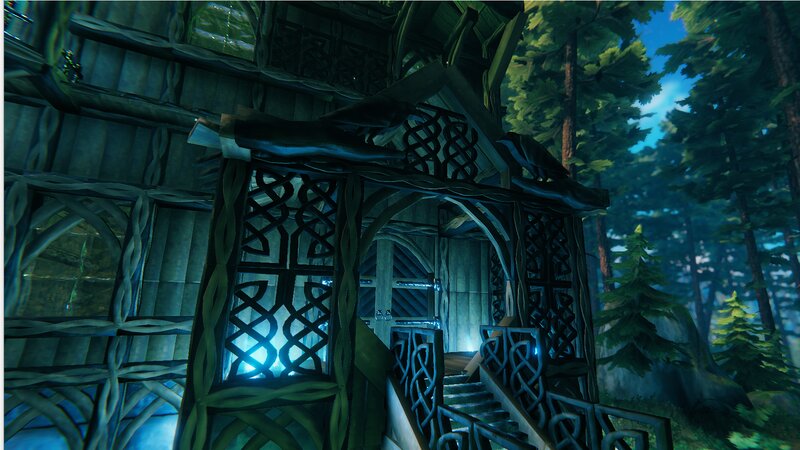 Haunted Victorian mansion, and mysterious clock Valheim Build