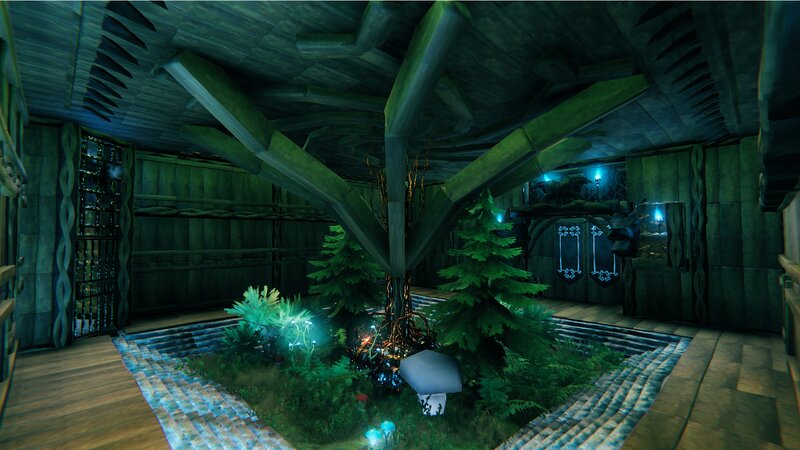 Haunted Victorian mansion, and mysterious clock Valheim Build