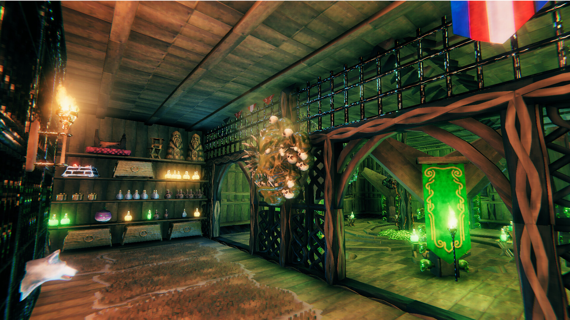 Haunted Victorian mansion, and mysterious clock Valheim Build