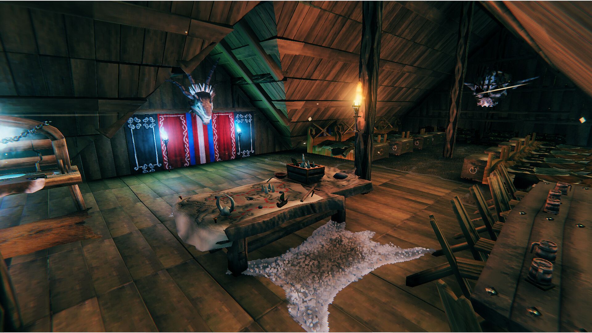 Haunted Victorian mansion, and mysterious clock Valheim Build