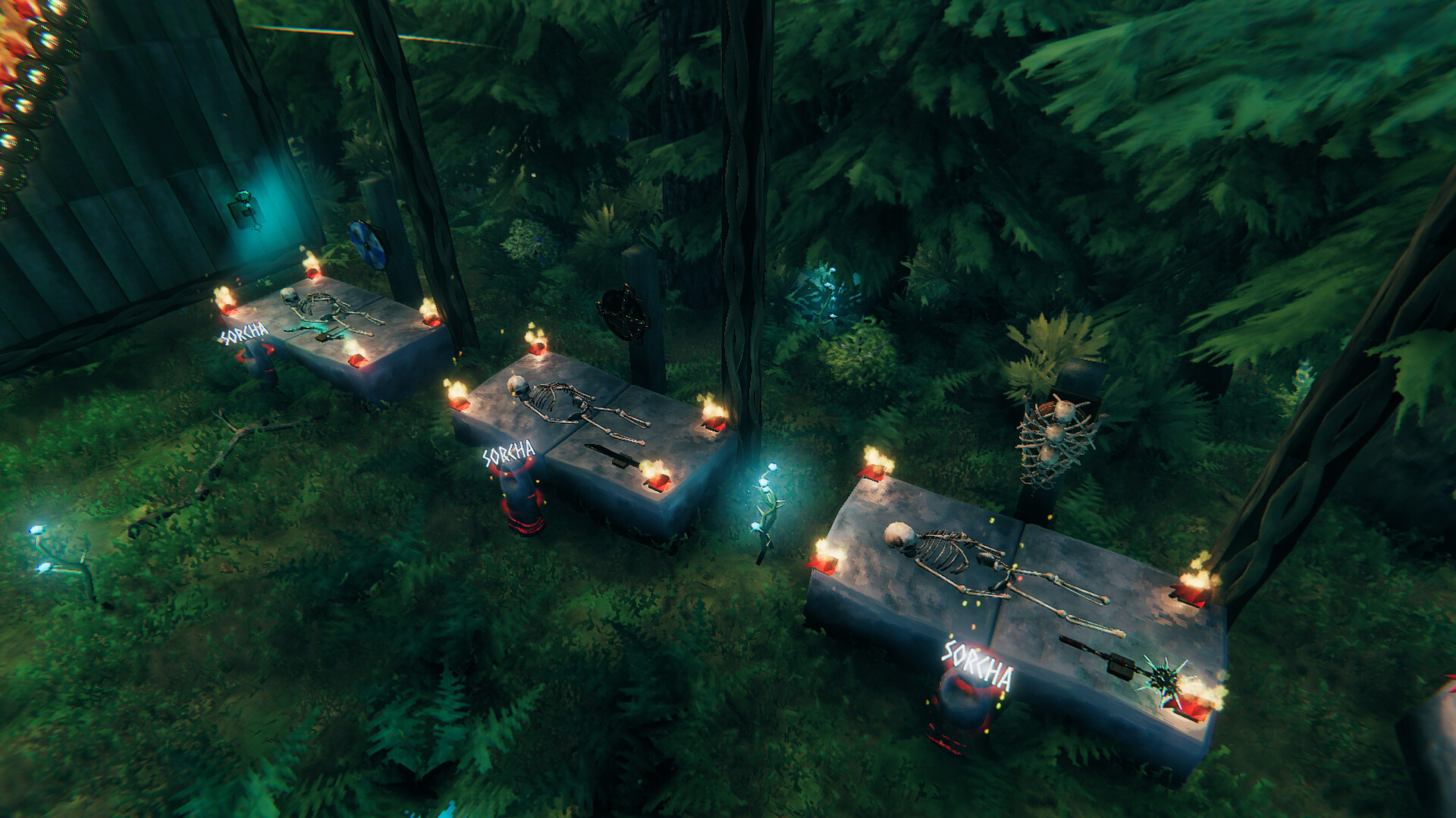 Haunted Victorian mansion, and mysterious clock Valheim Build