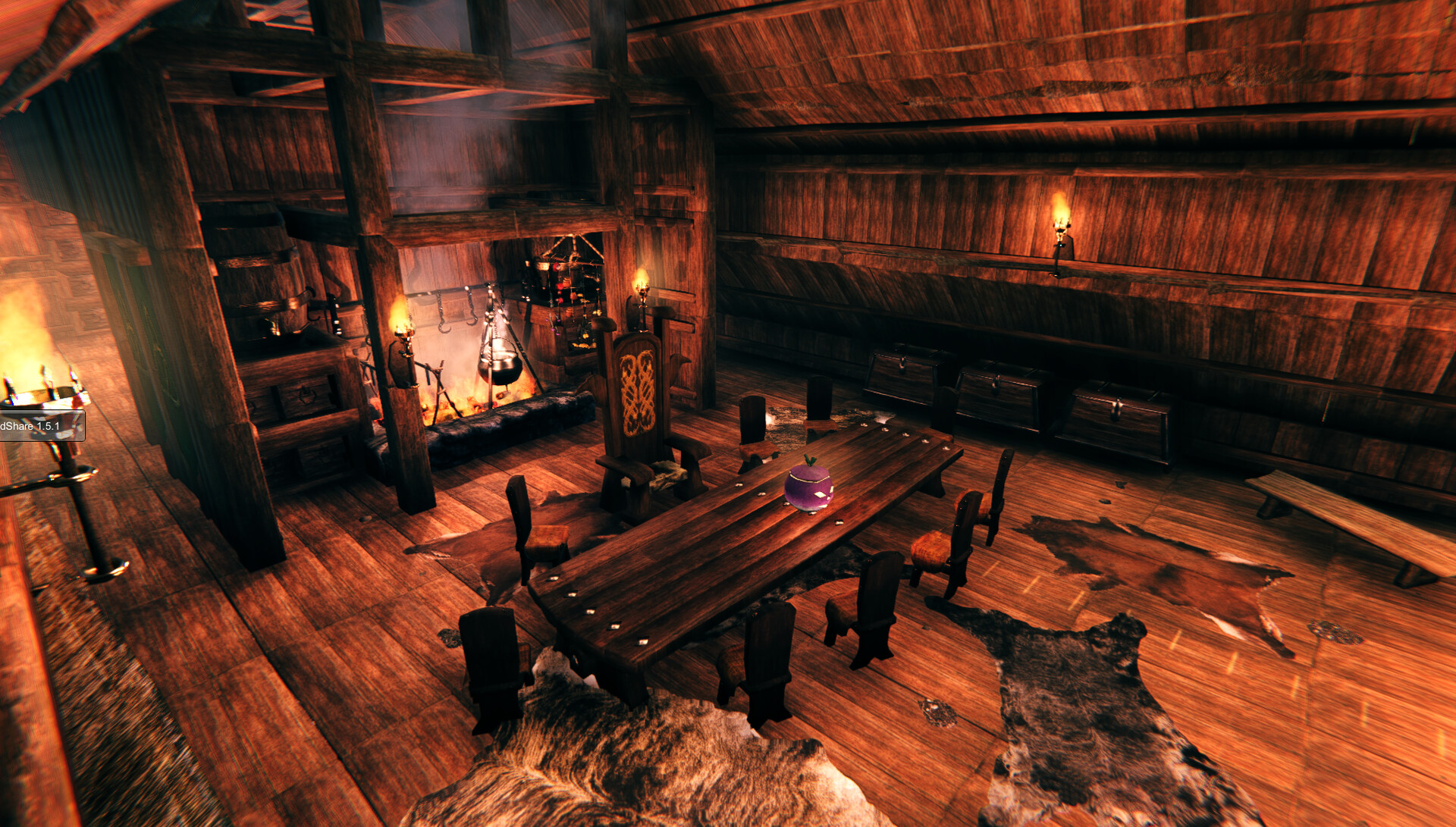 Several Longhouses Valheim Build