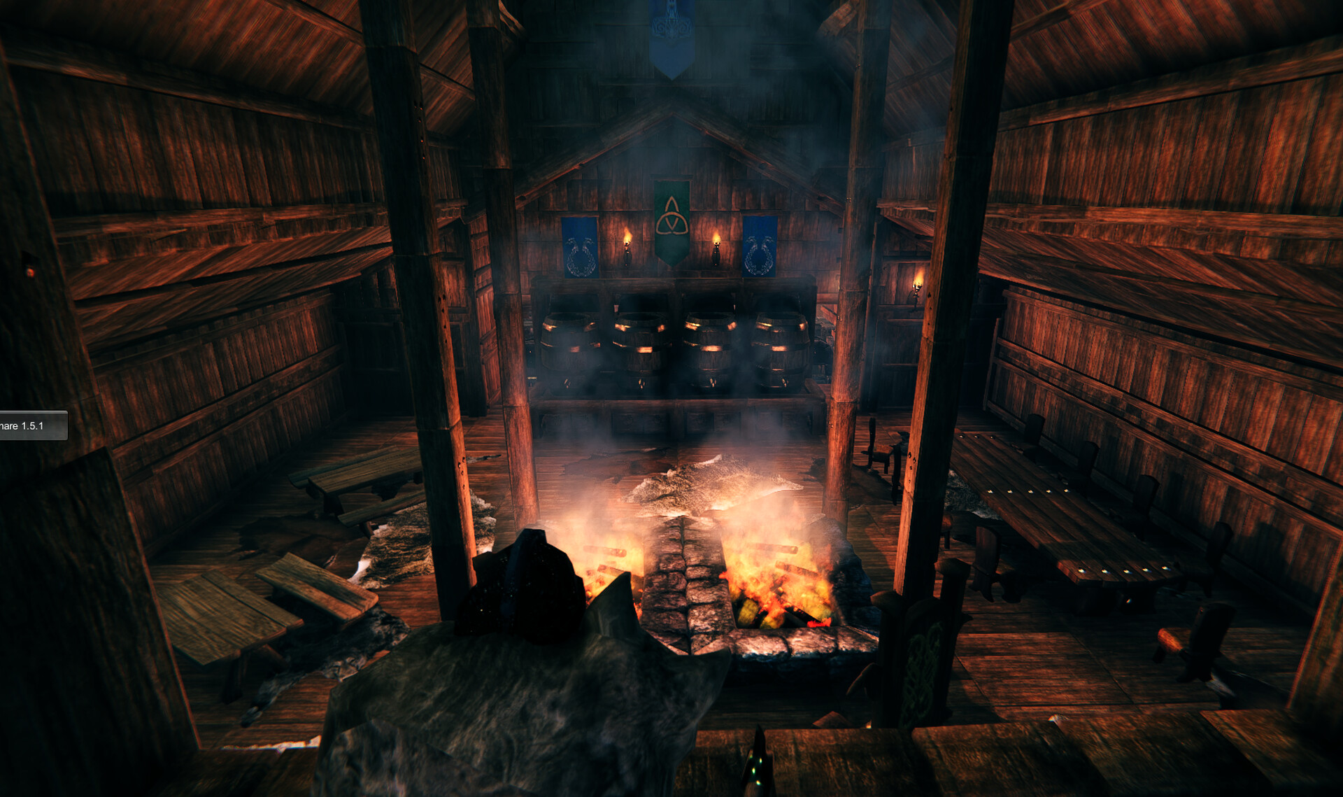 Several Longhouses Valheim Build