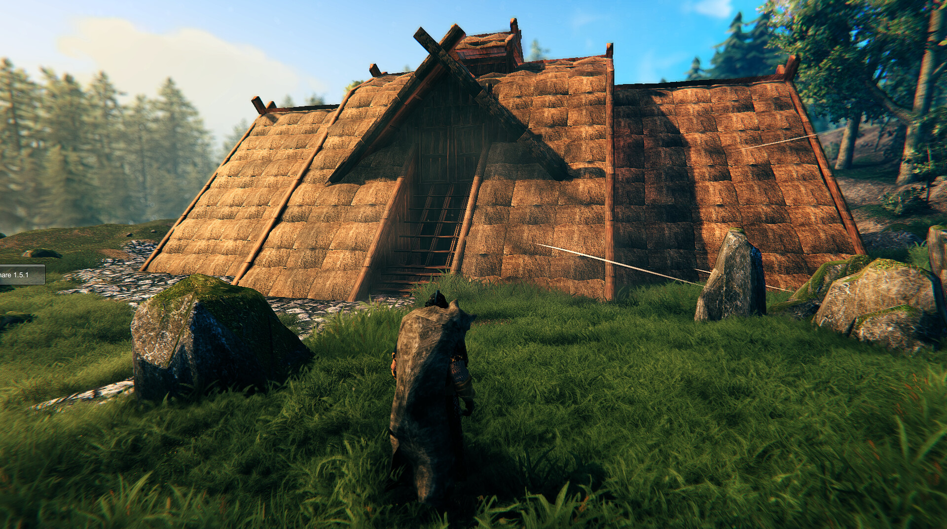 Longhouse with secret storage Valheim Build