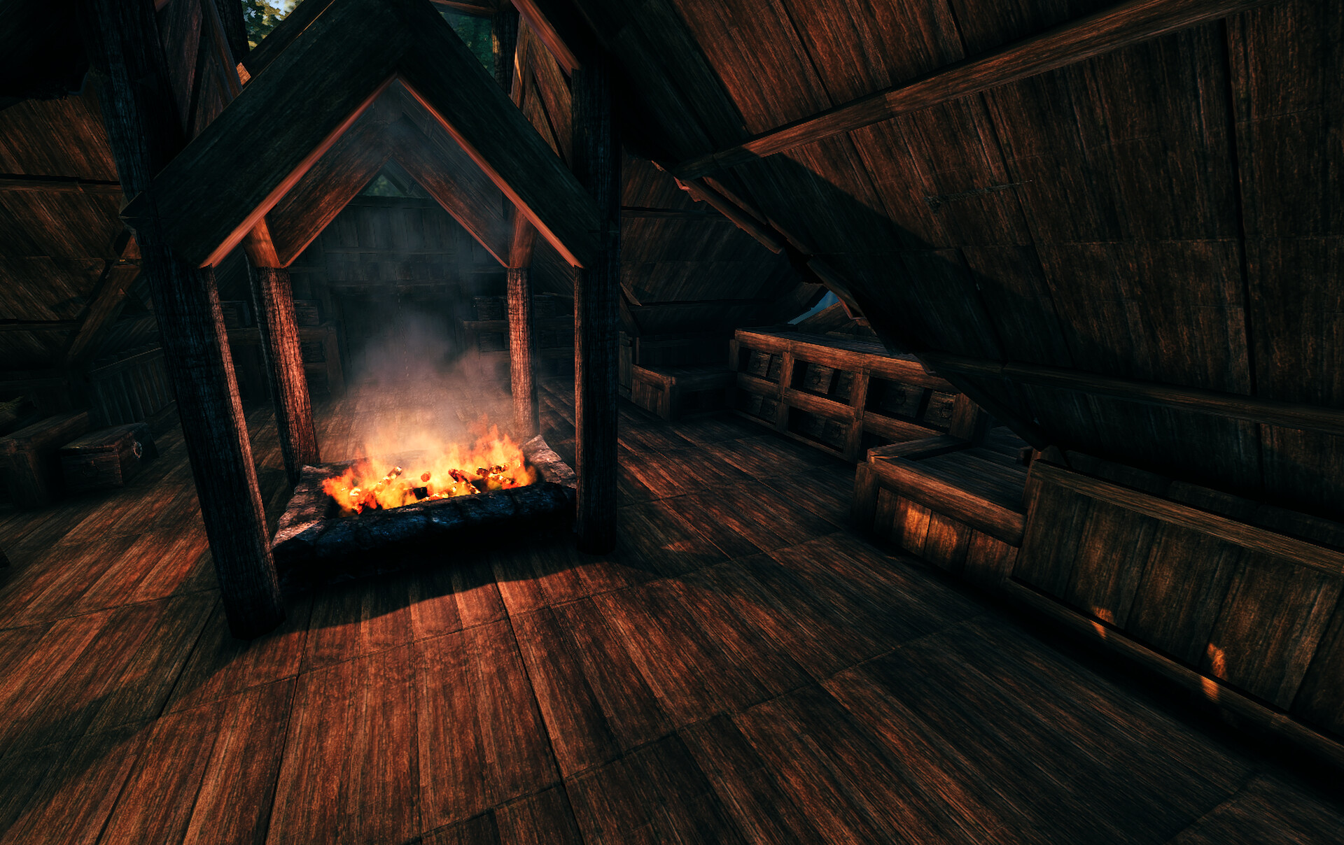 Decorative starter building for small community Valheim Build