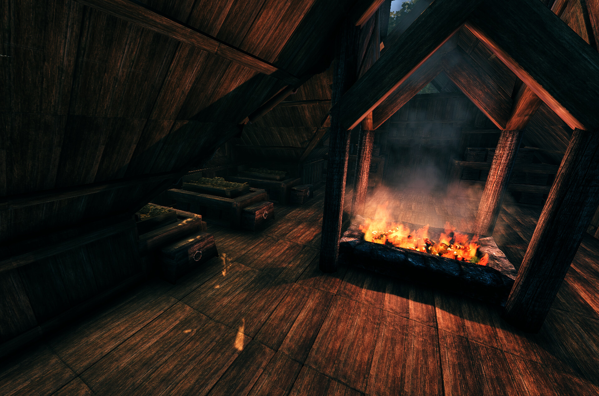 Decorative starter building for small community Valheim Build