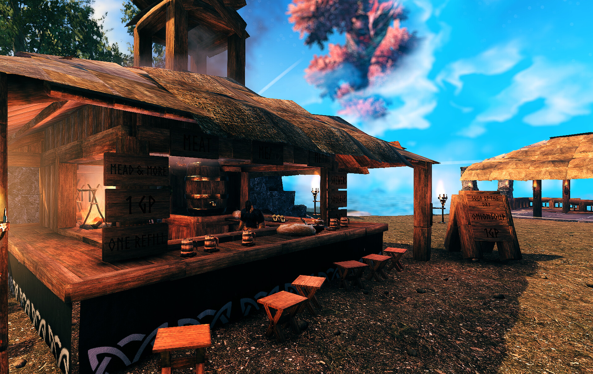 Food stall Valheim Build