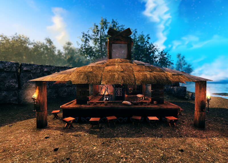 Food stall Valheim Build