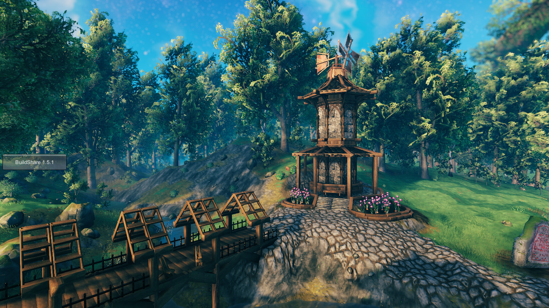 fishing village Valheim Build