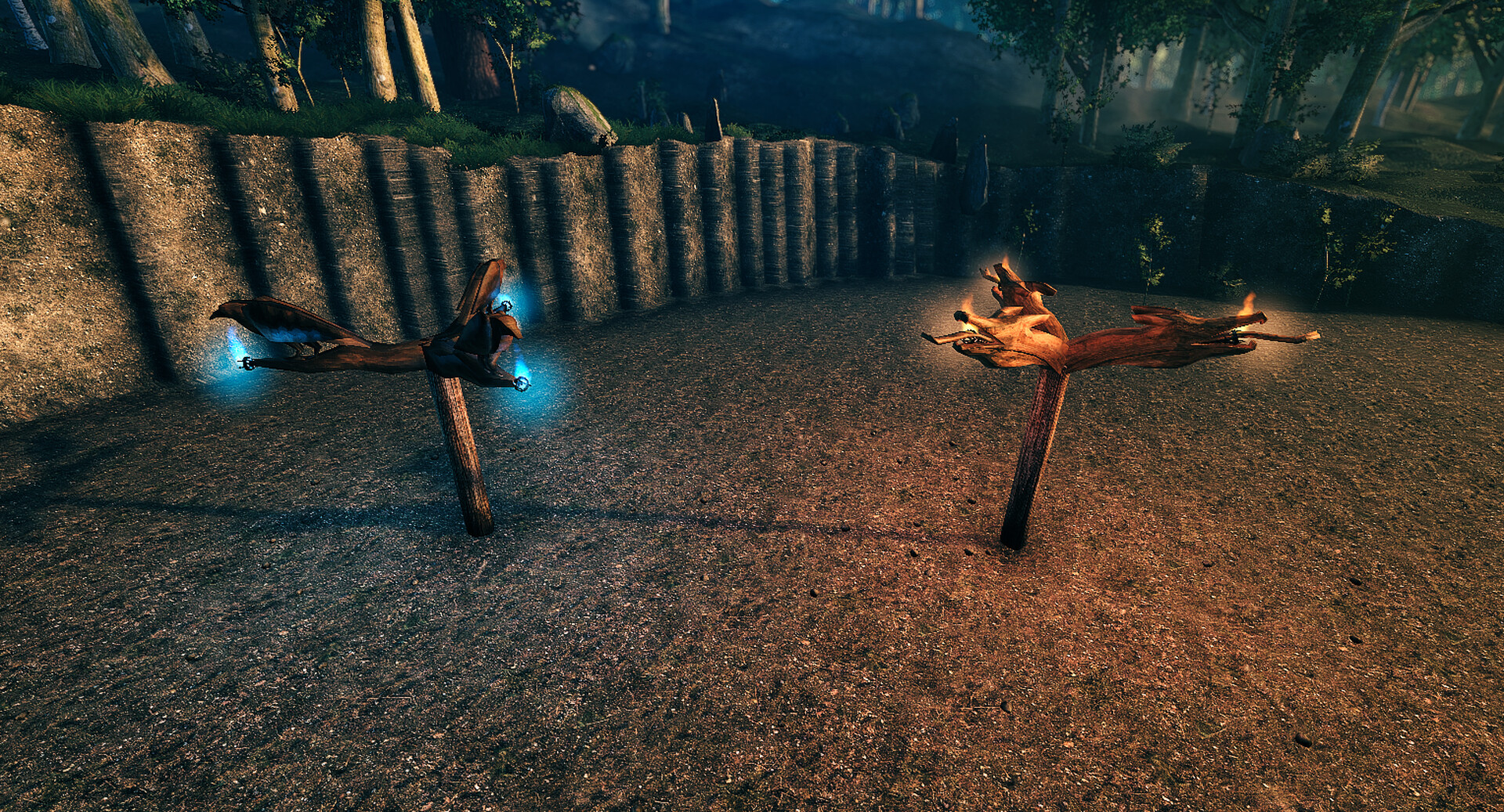 Dragon and raven lanterns Valheim Build