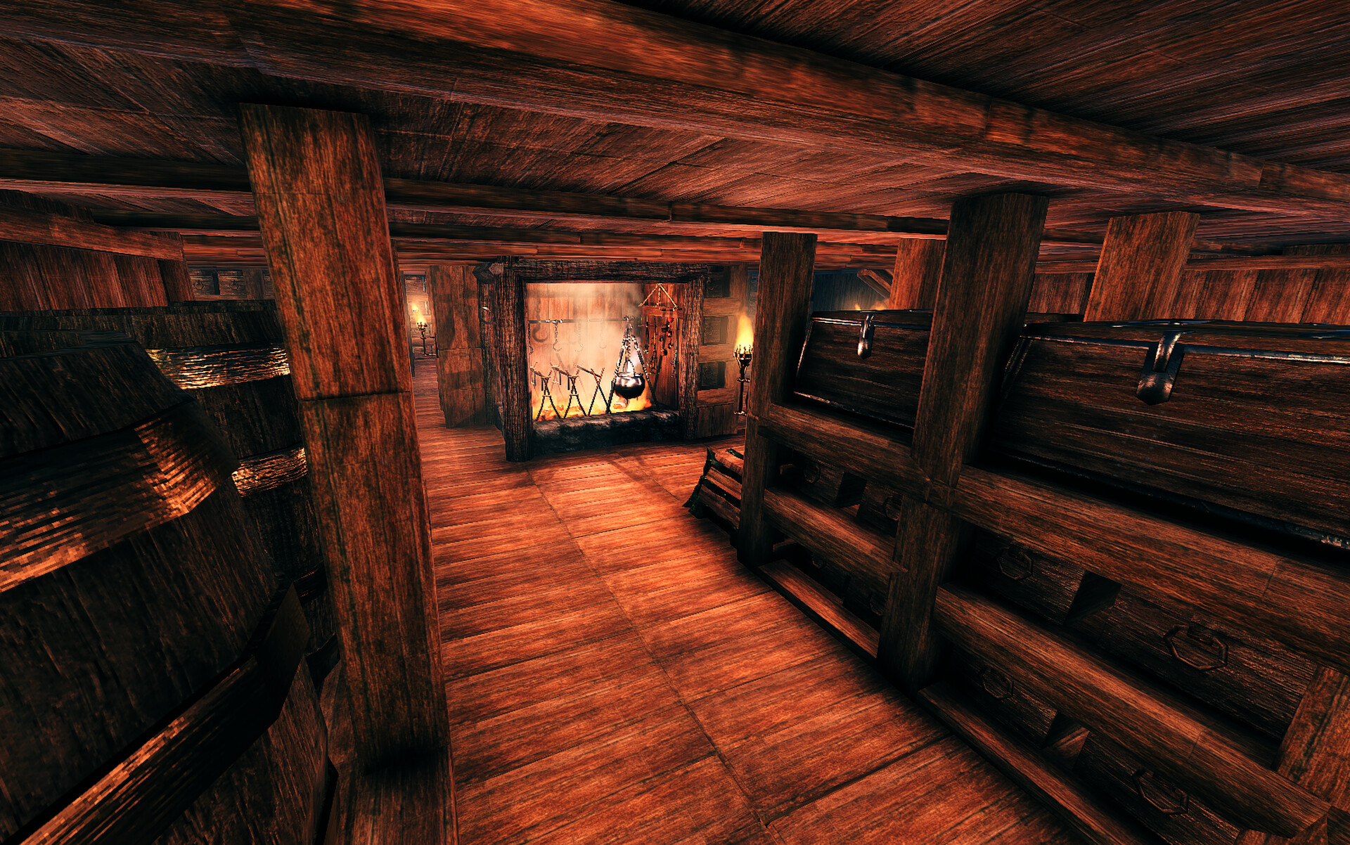 Fully equipped warehouse/workshop Valheim Build