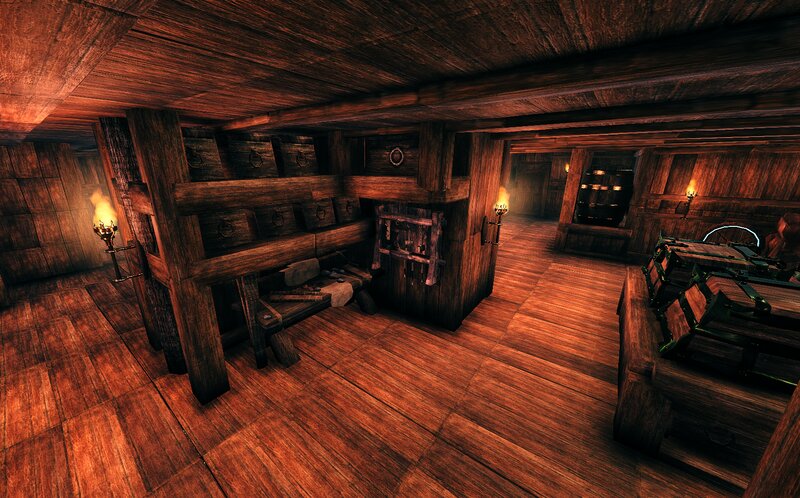 Fully equipped warehouse/workshop Valheim Build