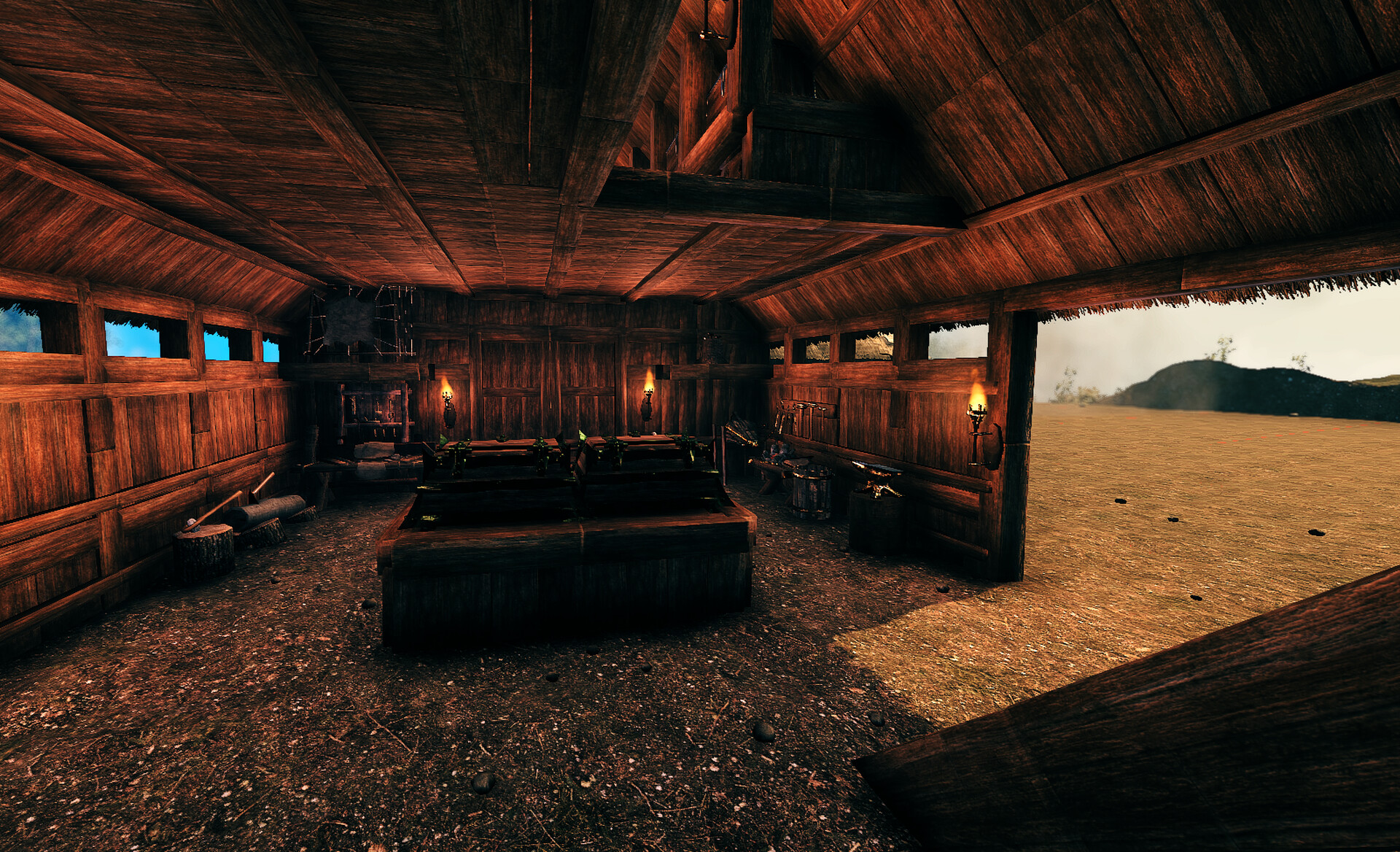 Large farm Valheim Build