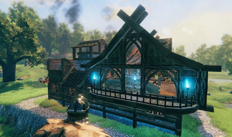 Bakery and Loft Valheim Build