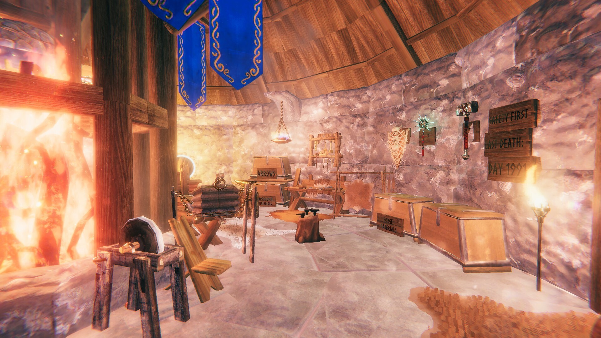 Round Workshop Valheim Build