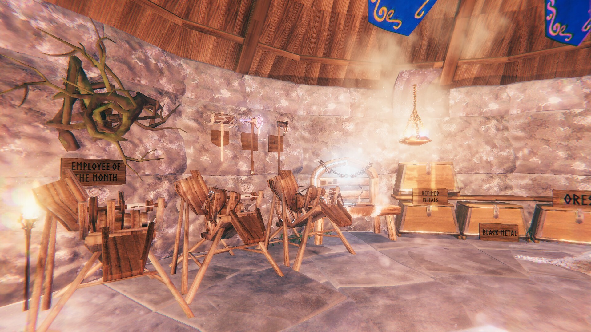 Round Workshop Valheim Build