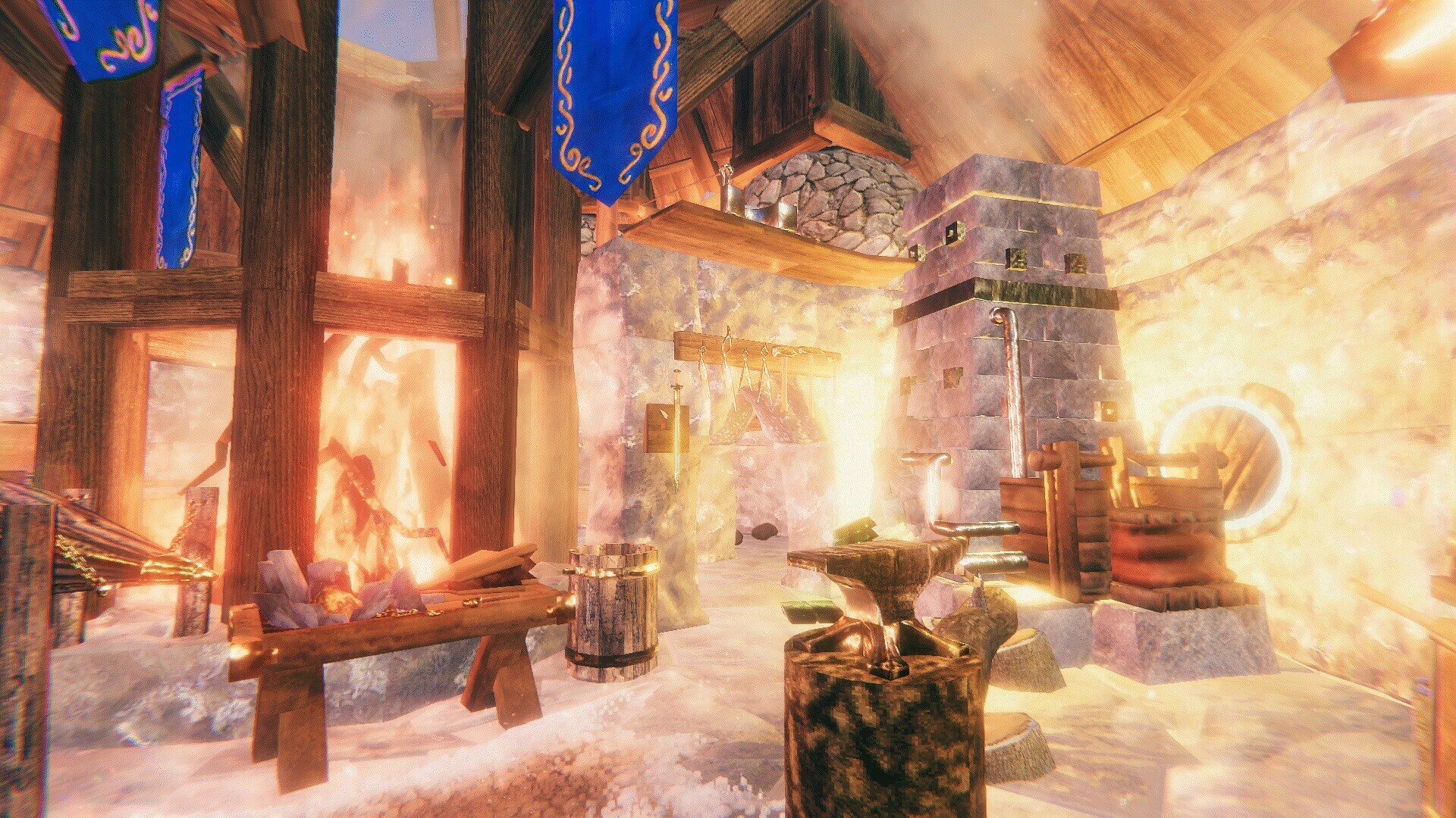 Round Workshop Valheim Build