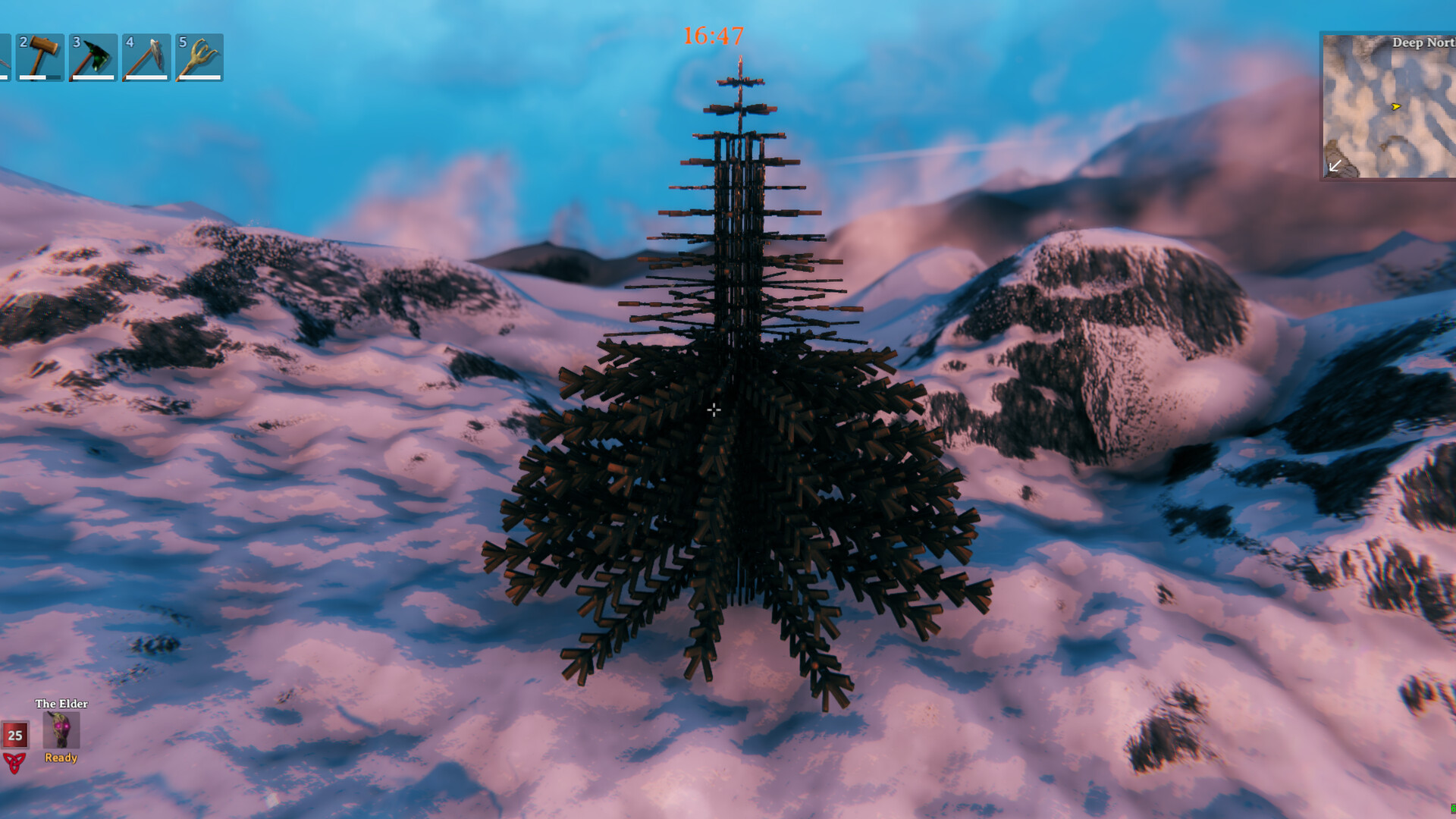 I built a Really Big Yule tree Valheim Build