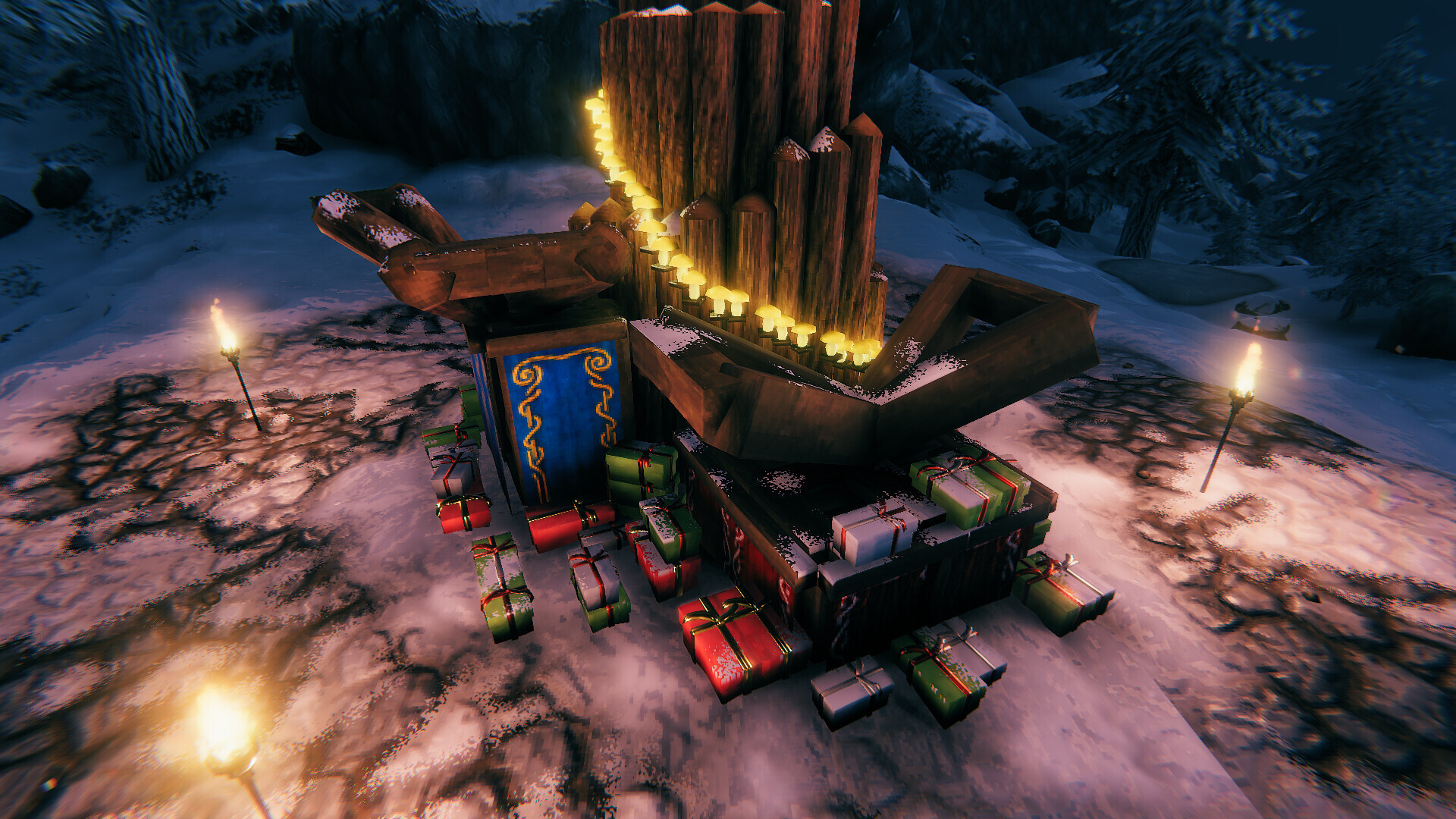 Mega Christmas Tree! Valheim Build