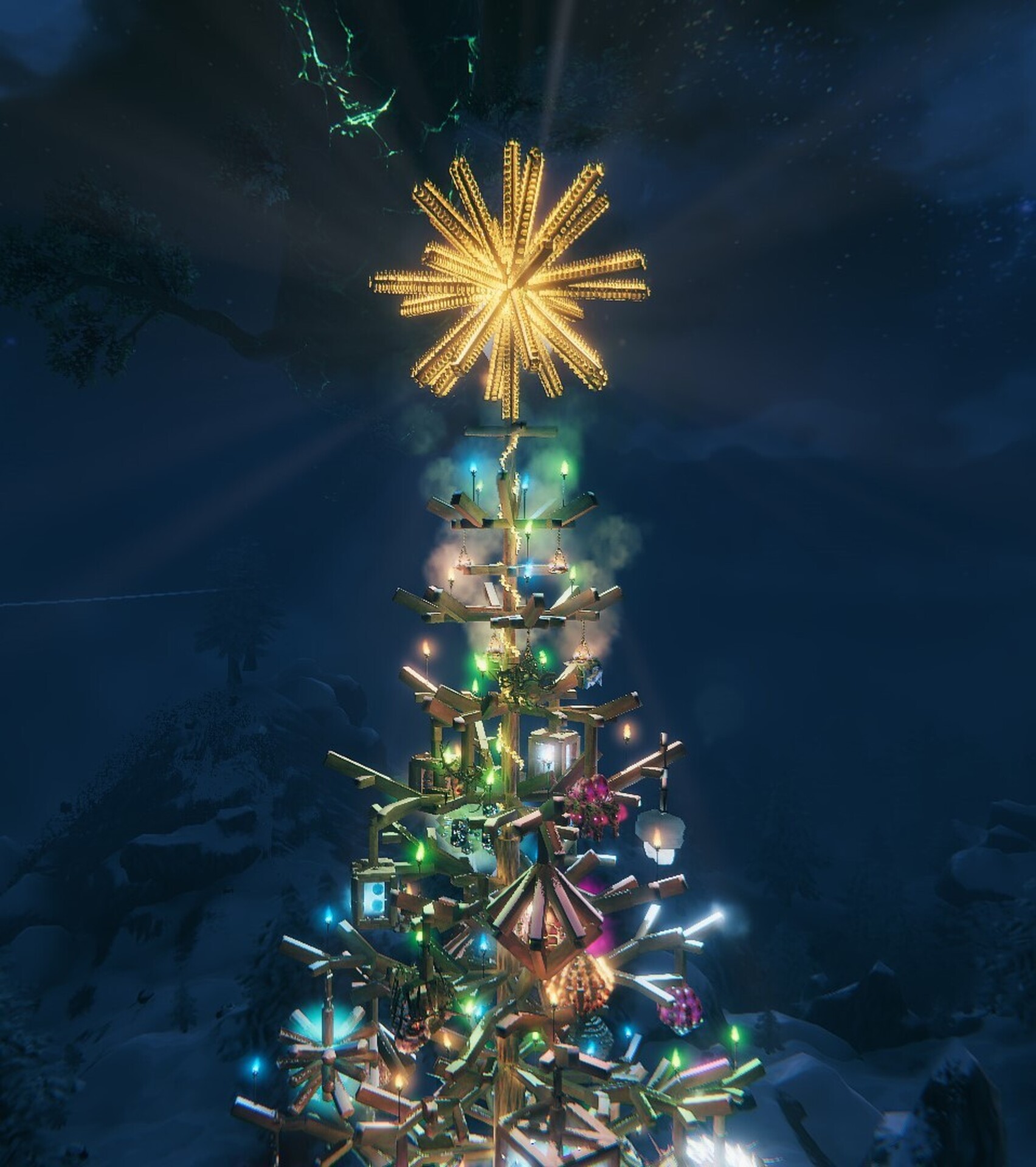 Mega Christmas Tree! Valheim Build