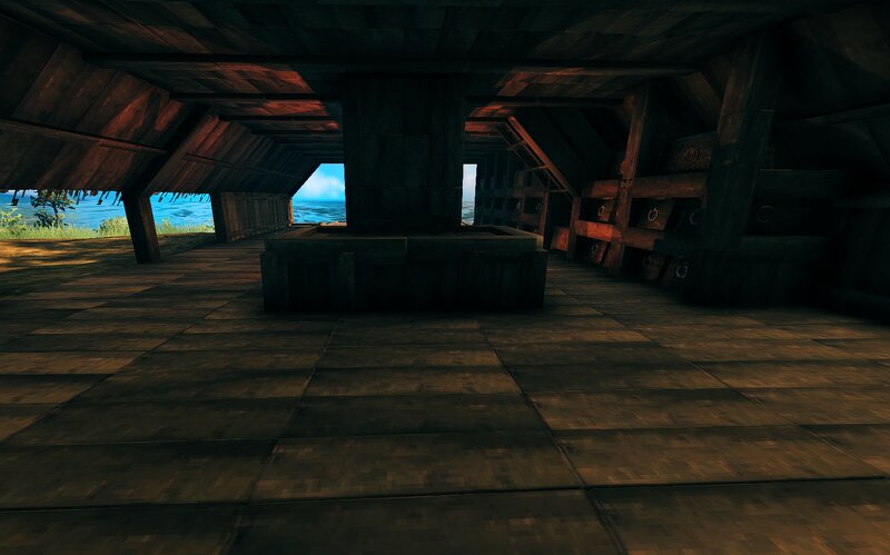 Community Starter home with dock Valheim Build