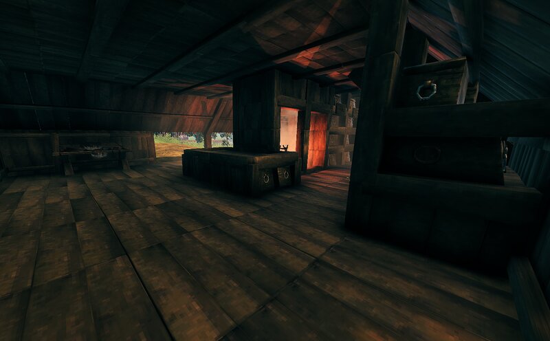 Community Starter home with dock Valheim Build