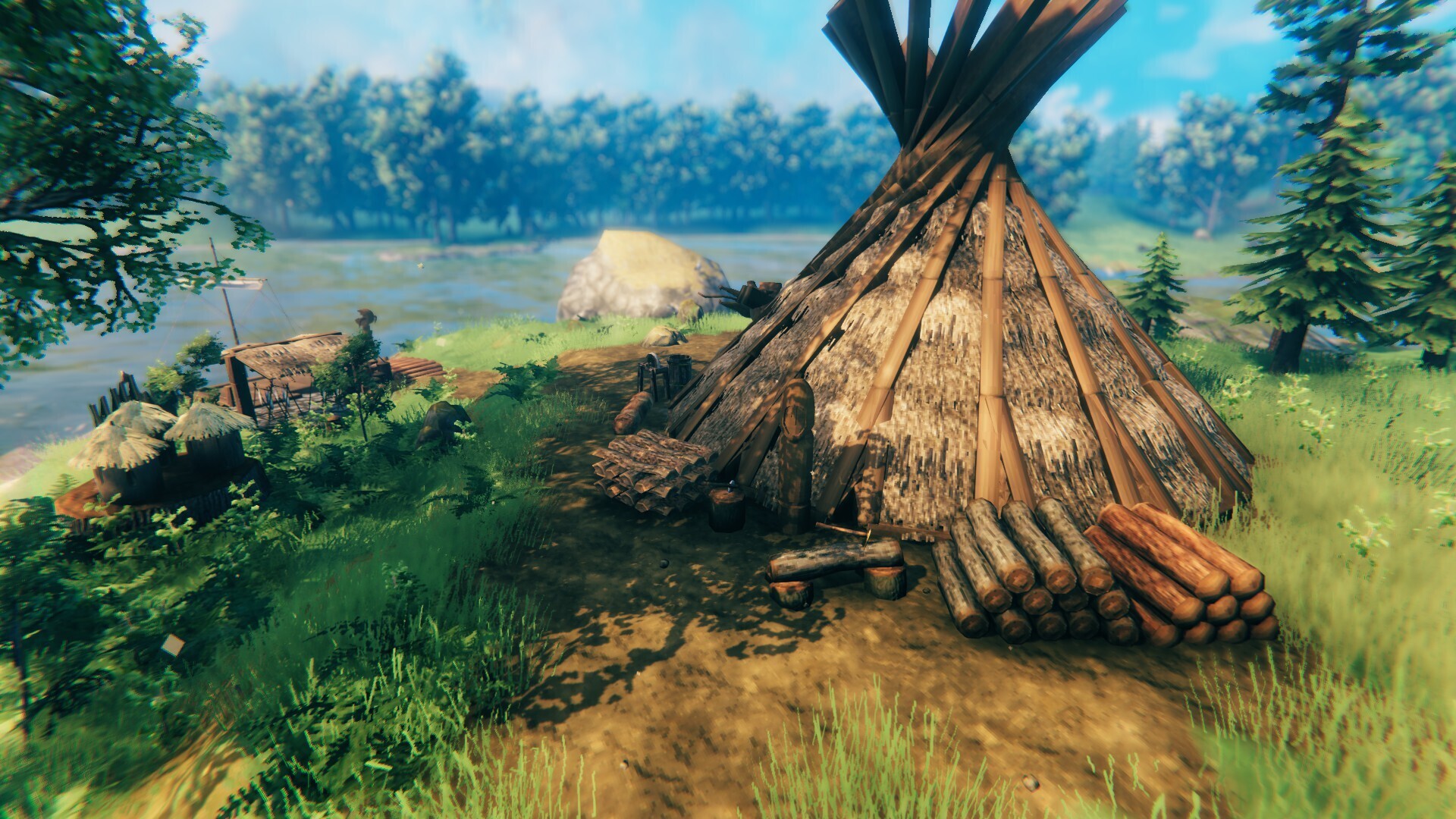 Teepee Valheim Build