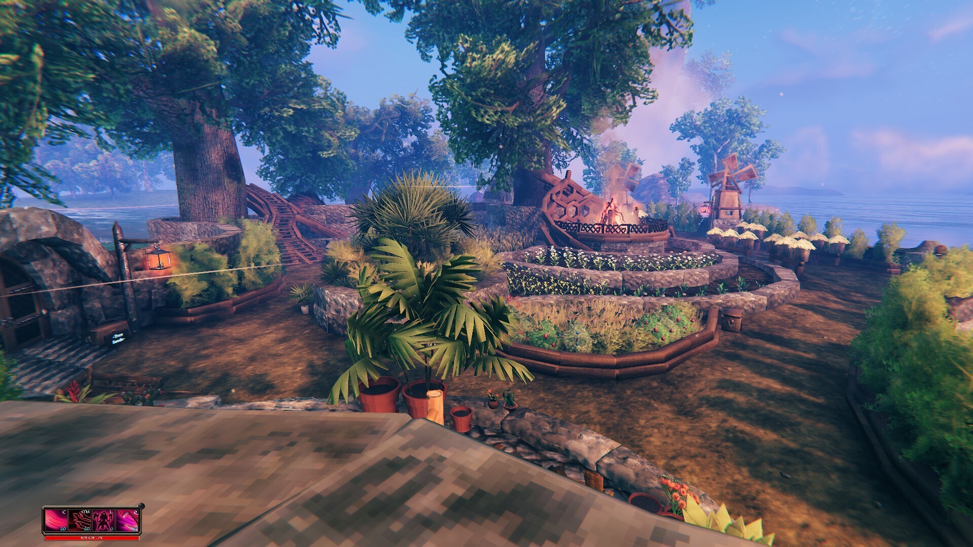 Ormr's Inn and Oakfield Farms Valheim Build