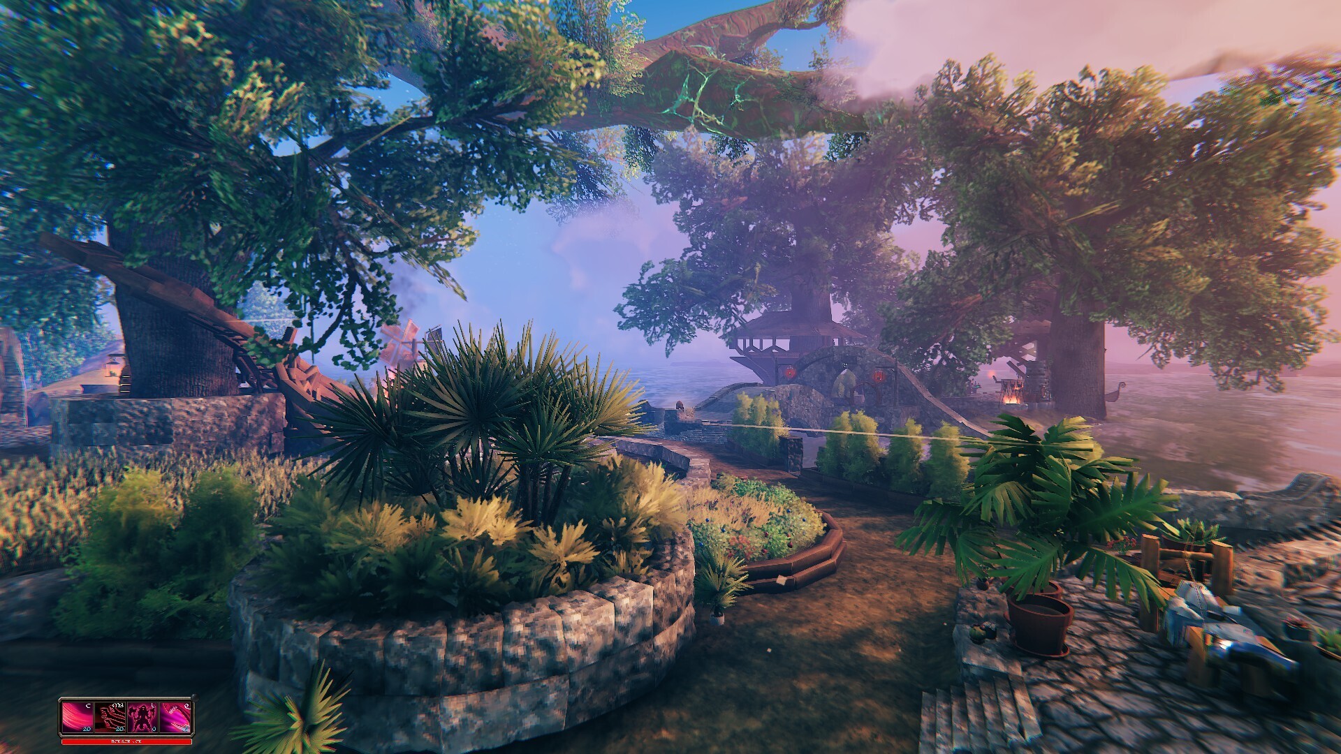 Ormr's Inn and Oakfield Farms Valheim Build
