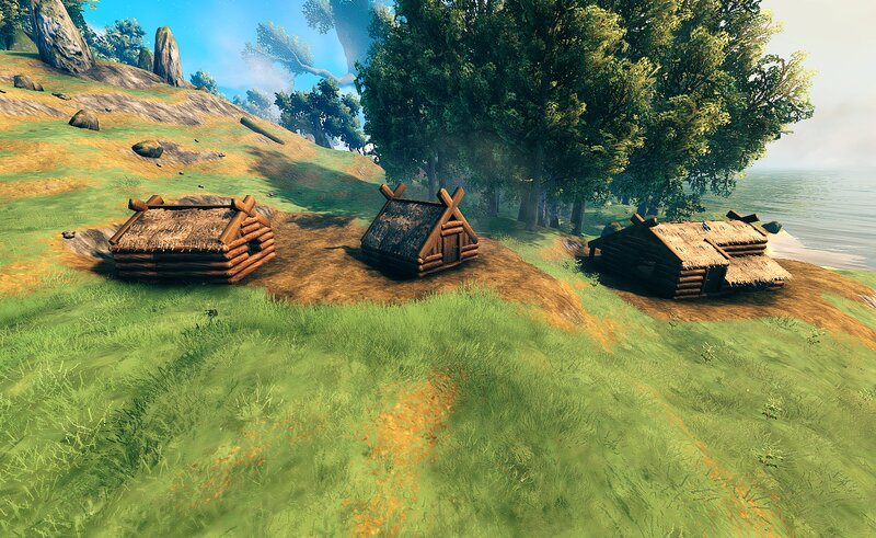 Repaired ingame buildings Valheim Build
