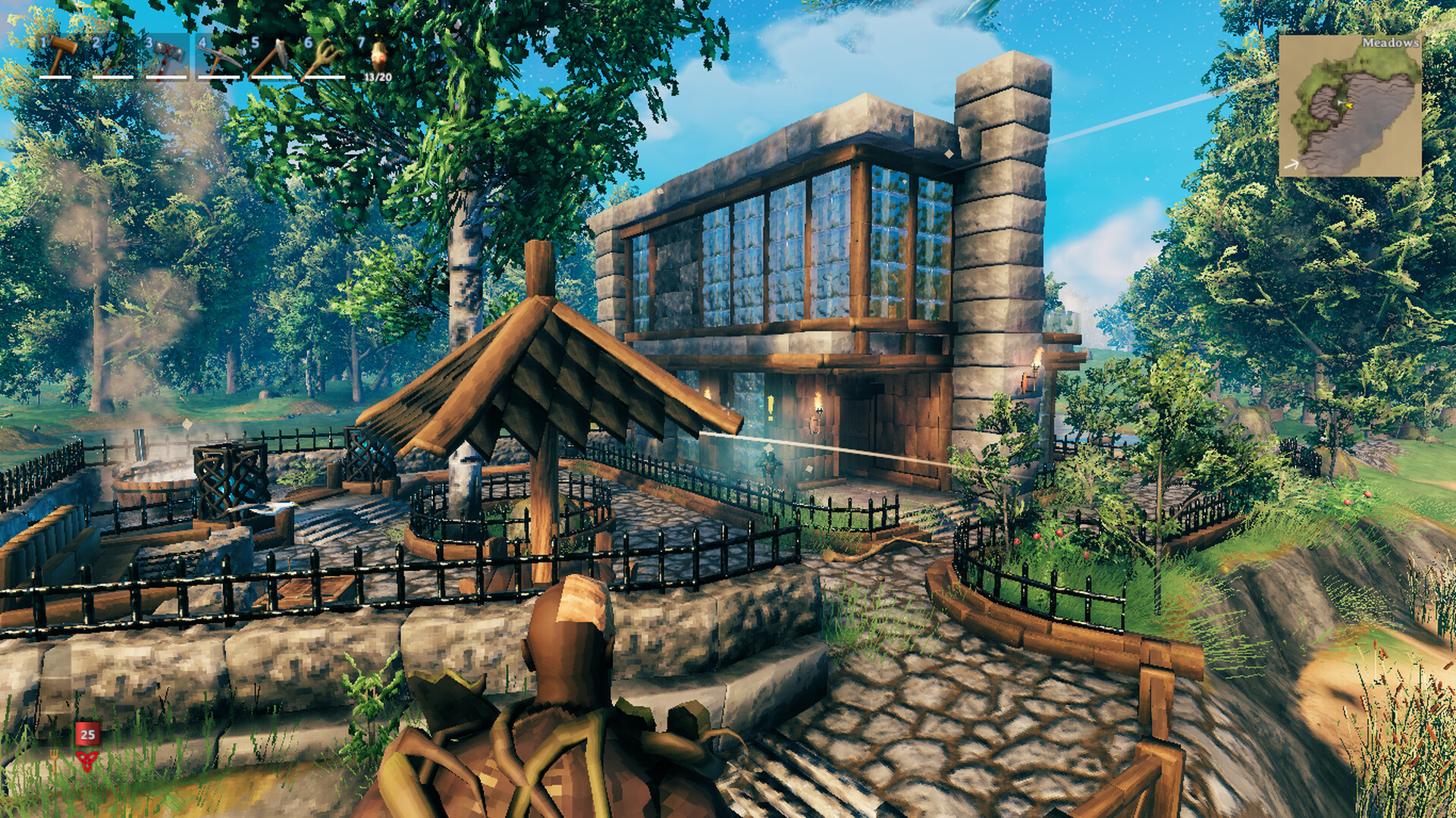 Modern House Valheim Build