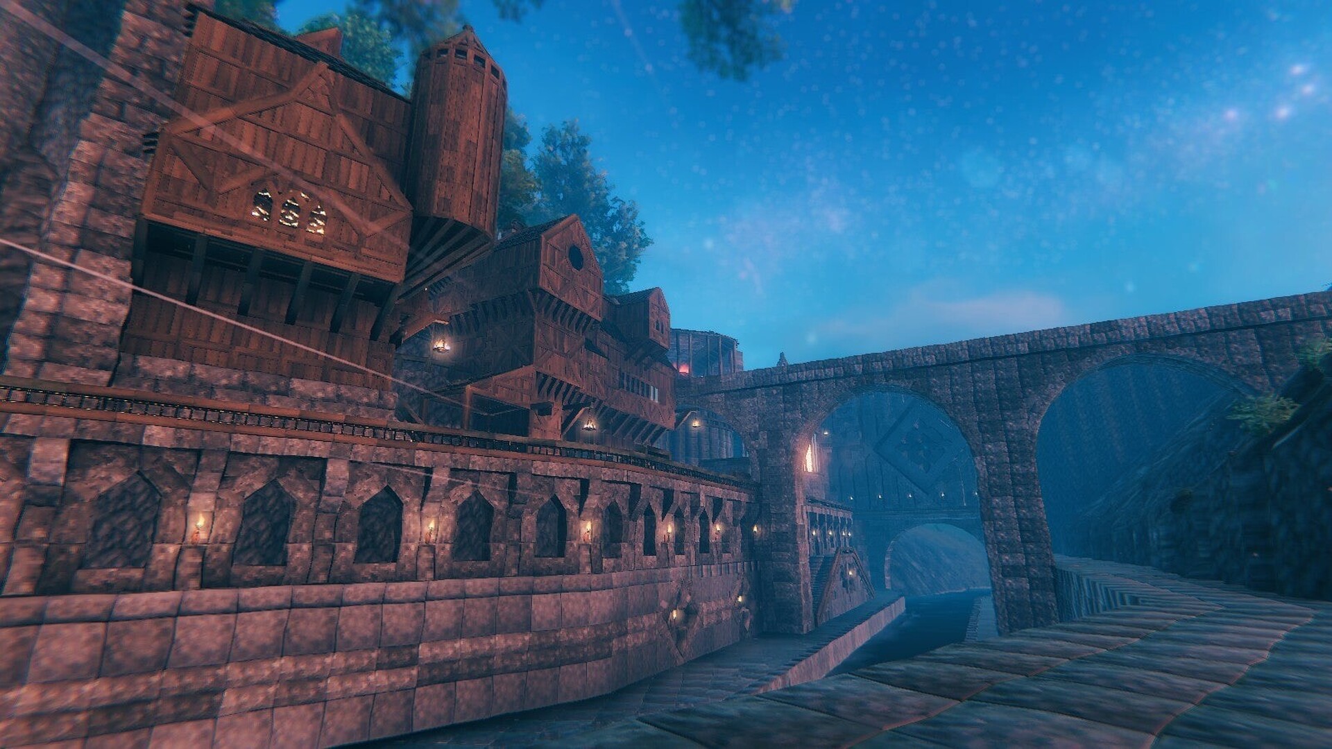 Ravine Town Valheim Build