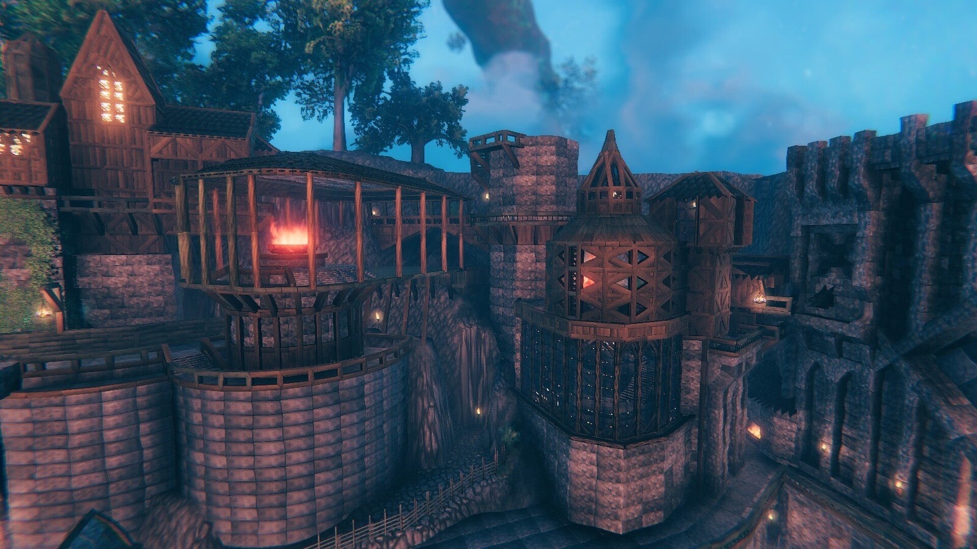 Ravine Town Valheim Build