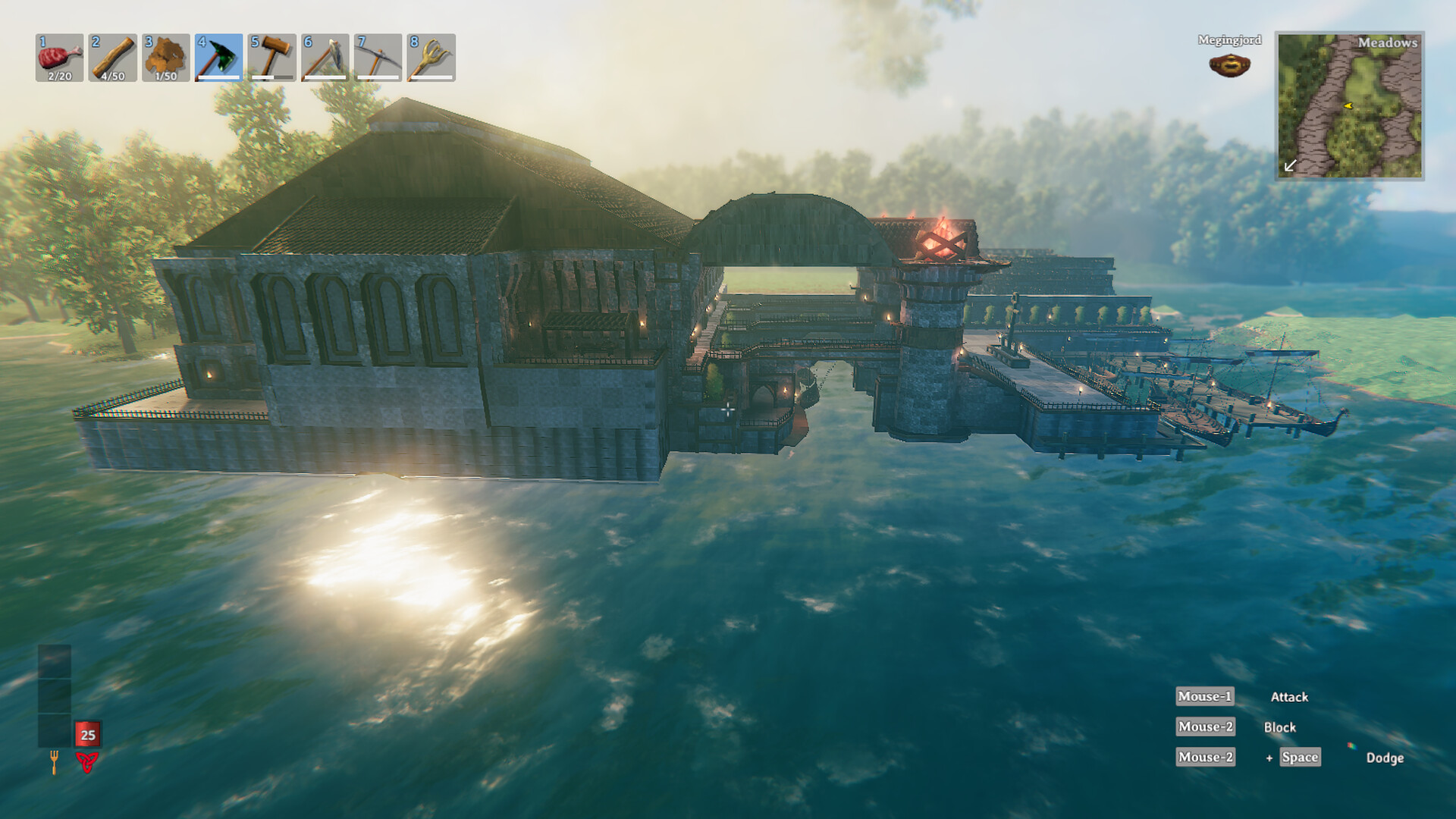 Harbor/Transport Station Valheim Build