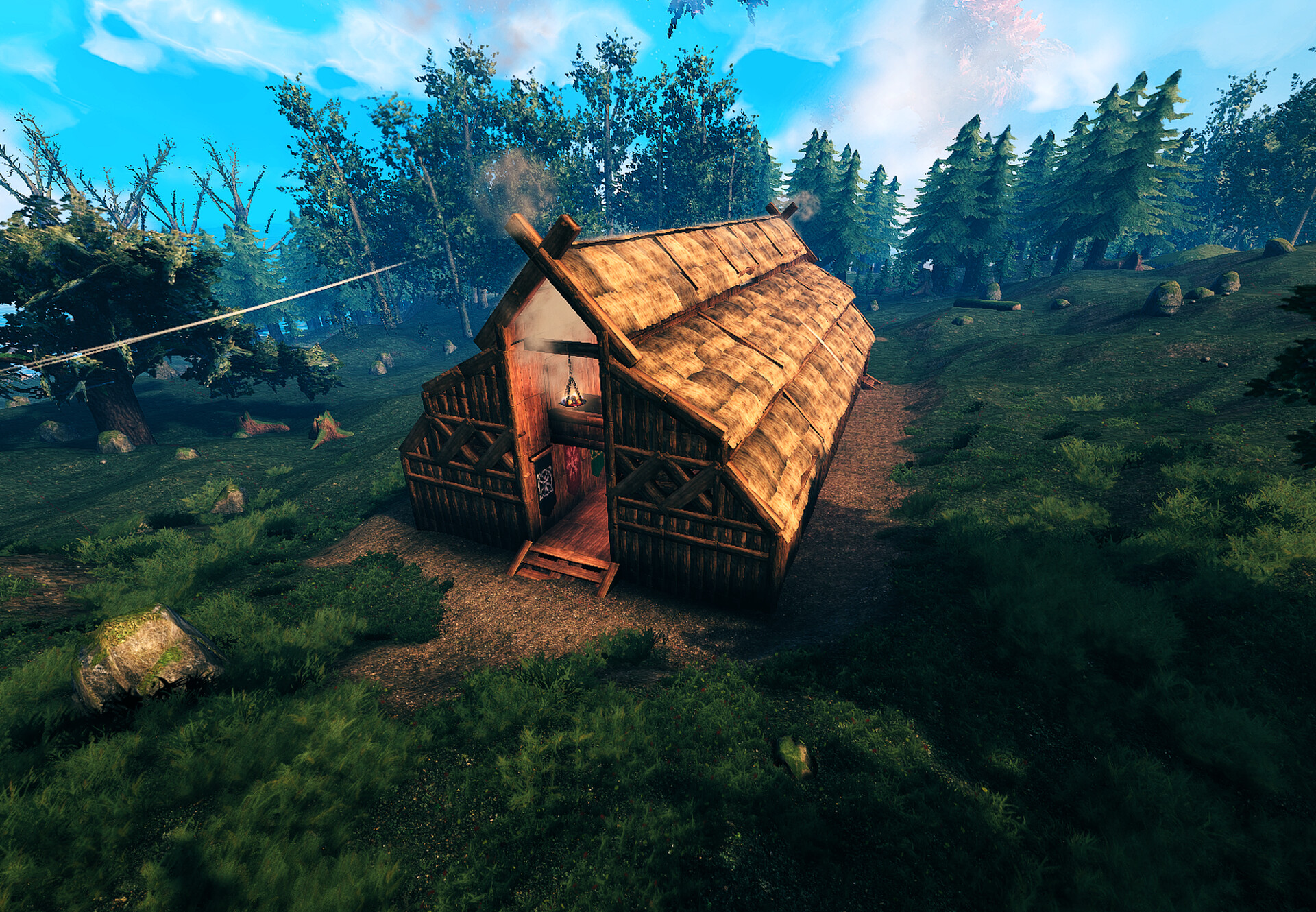 Long House / inn Valheim Build