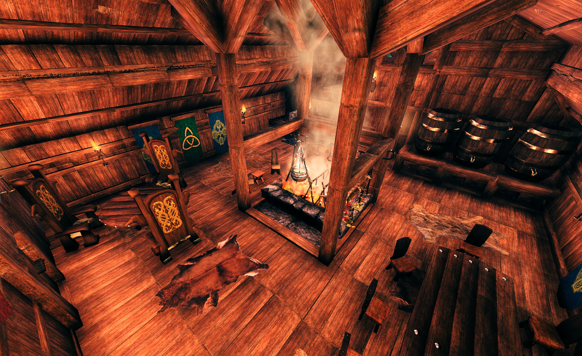 Long House / inn Valheim Build