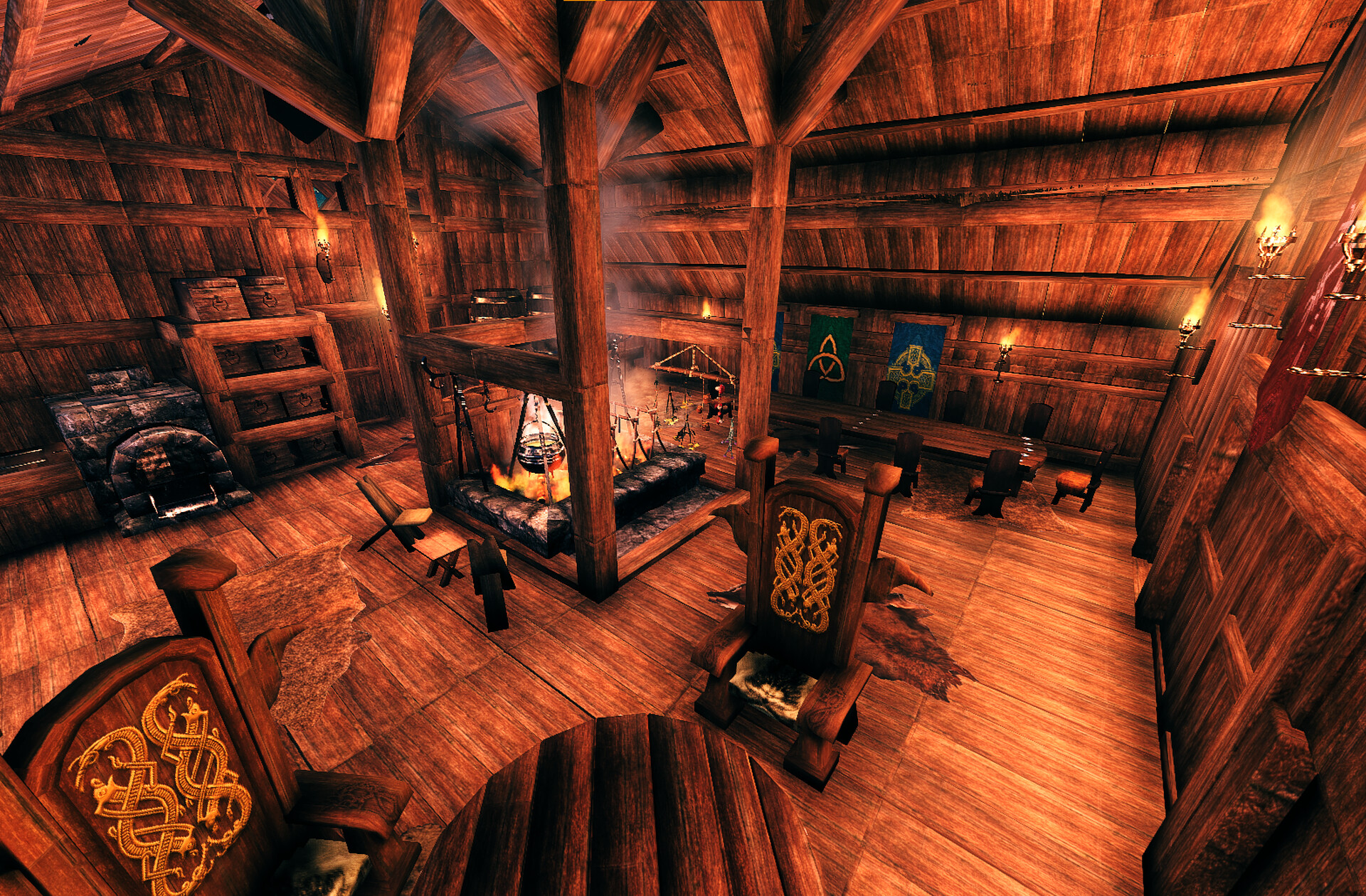 Long House / inn Valheim Build