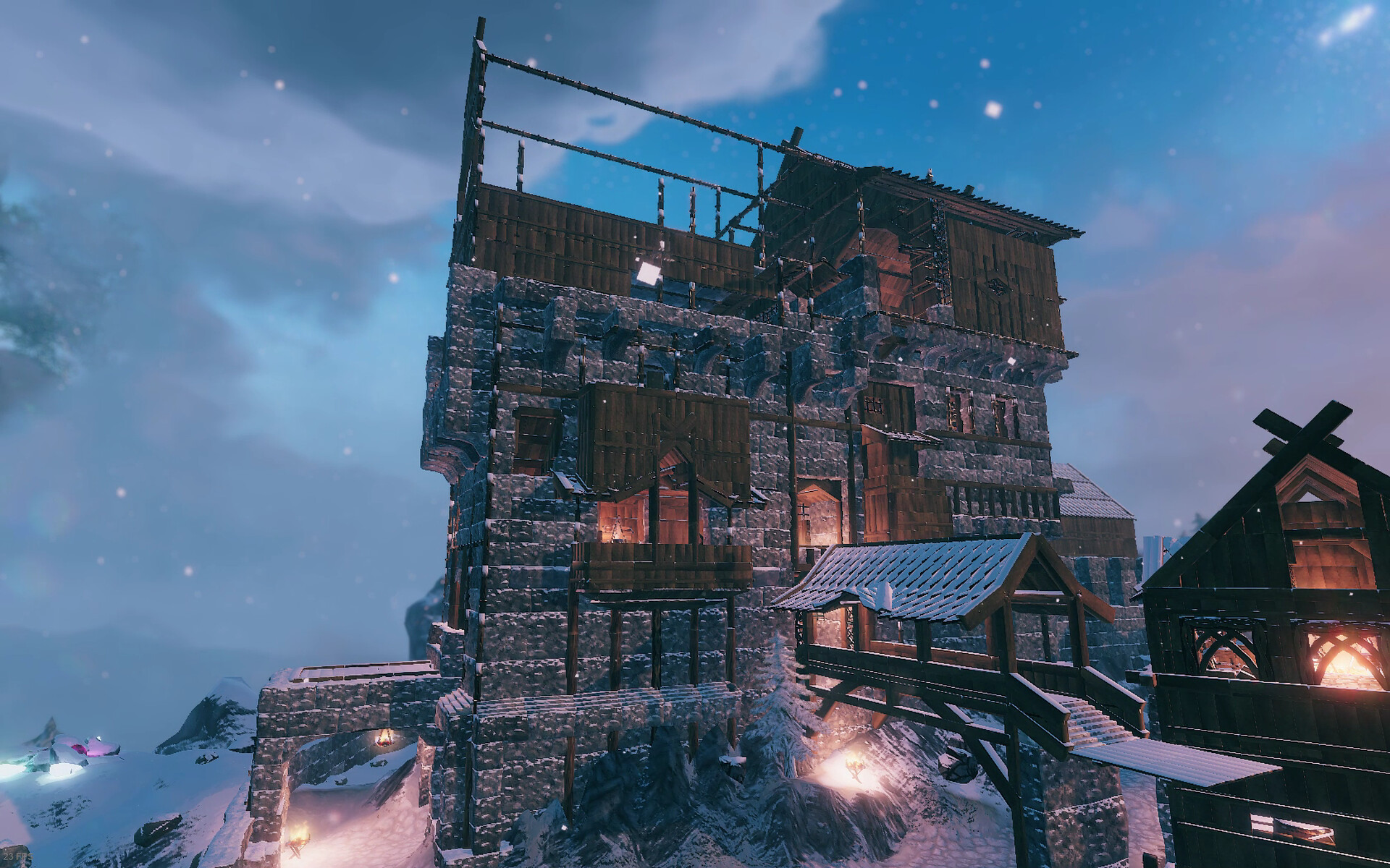 Fjällvarg (Mountain Castle) Valheim Build