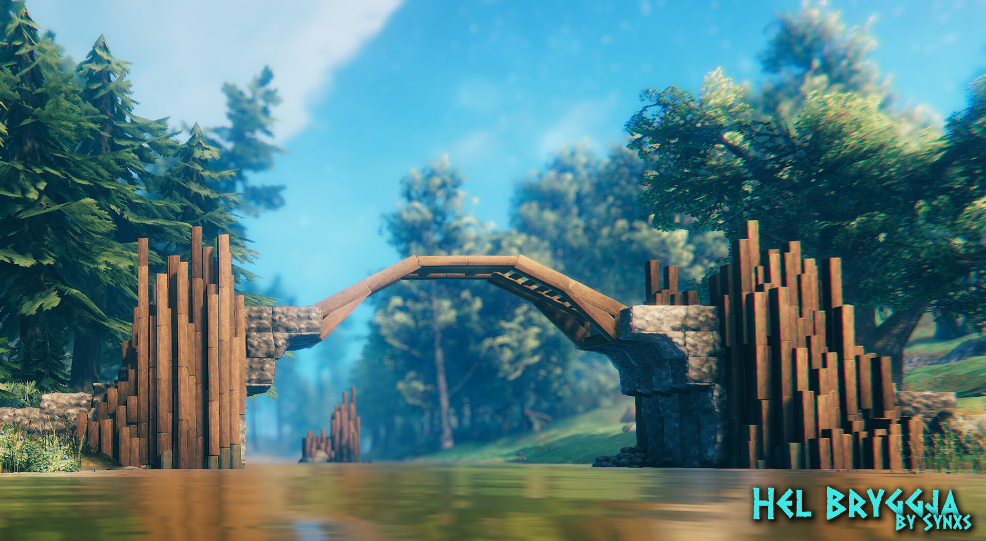 XIII World Map - Hel Bryggja - POI Valheim Build