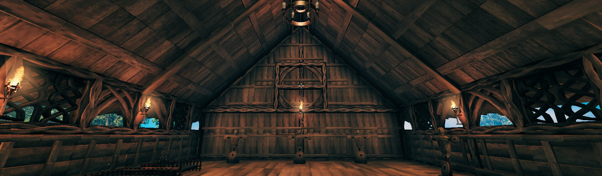 Training Hall (With Mods) Valheim Build