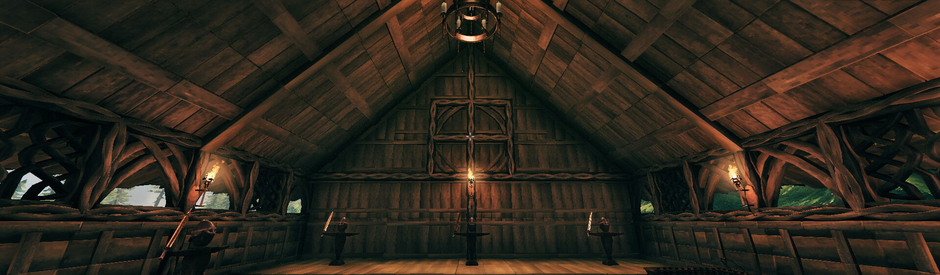 Training Hall (With Mods) Valheim Build