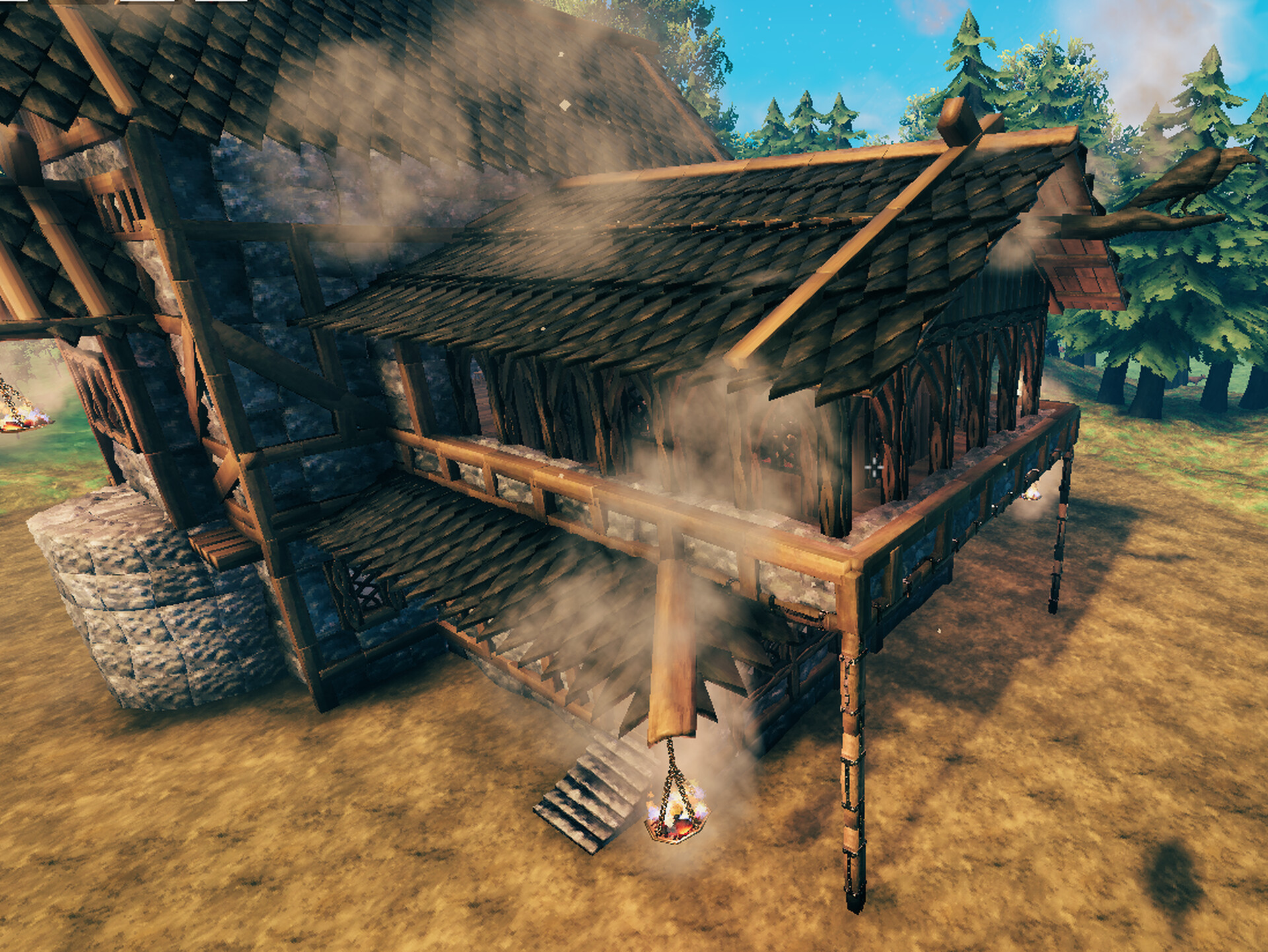 Town Hall (With Mods) Valheim Build