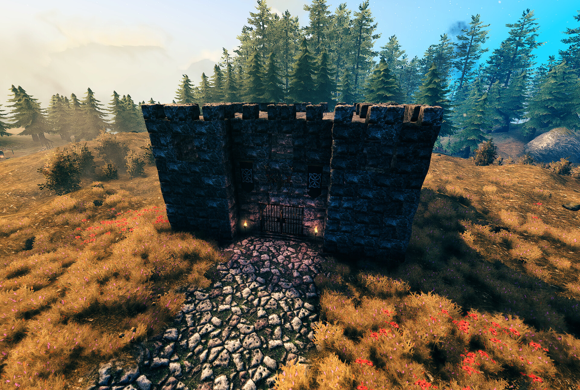 Tiny castle Valheim Build