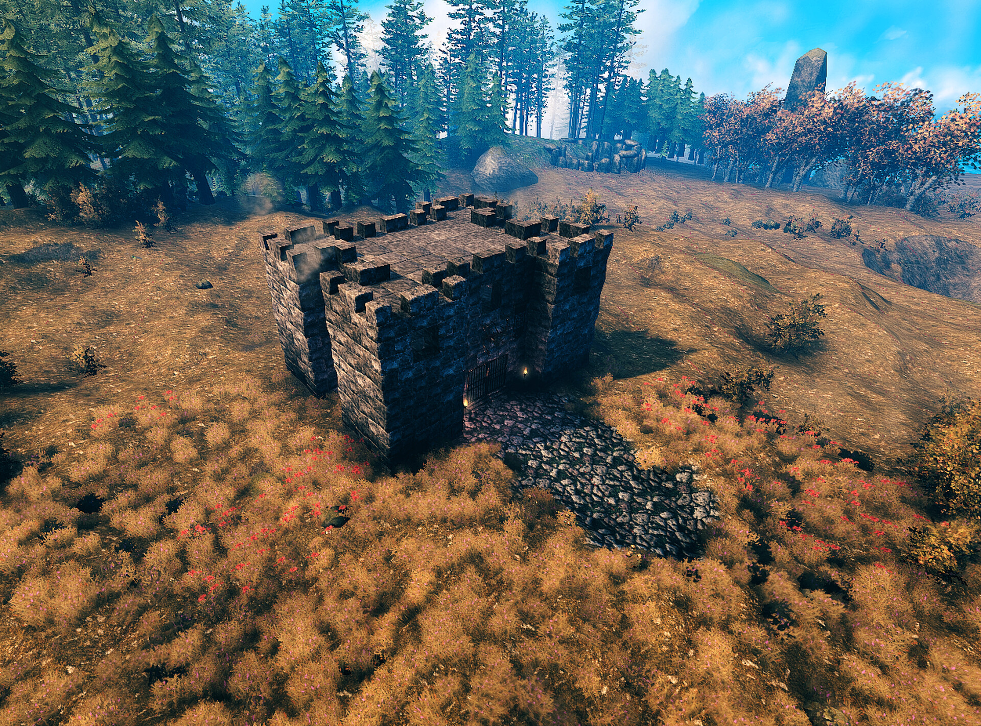 Tiny castle Valheim Build