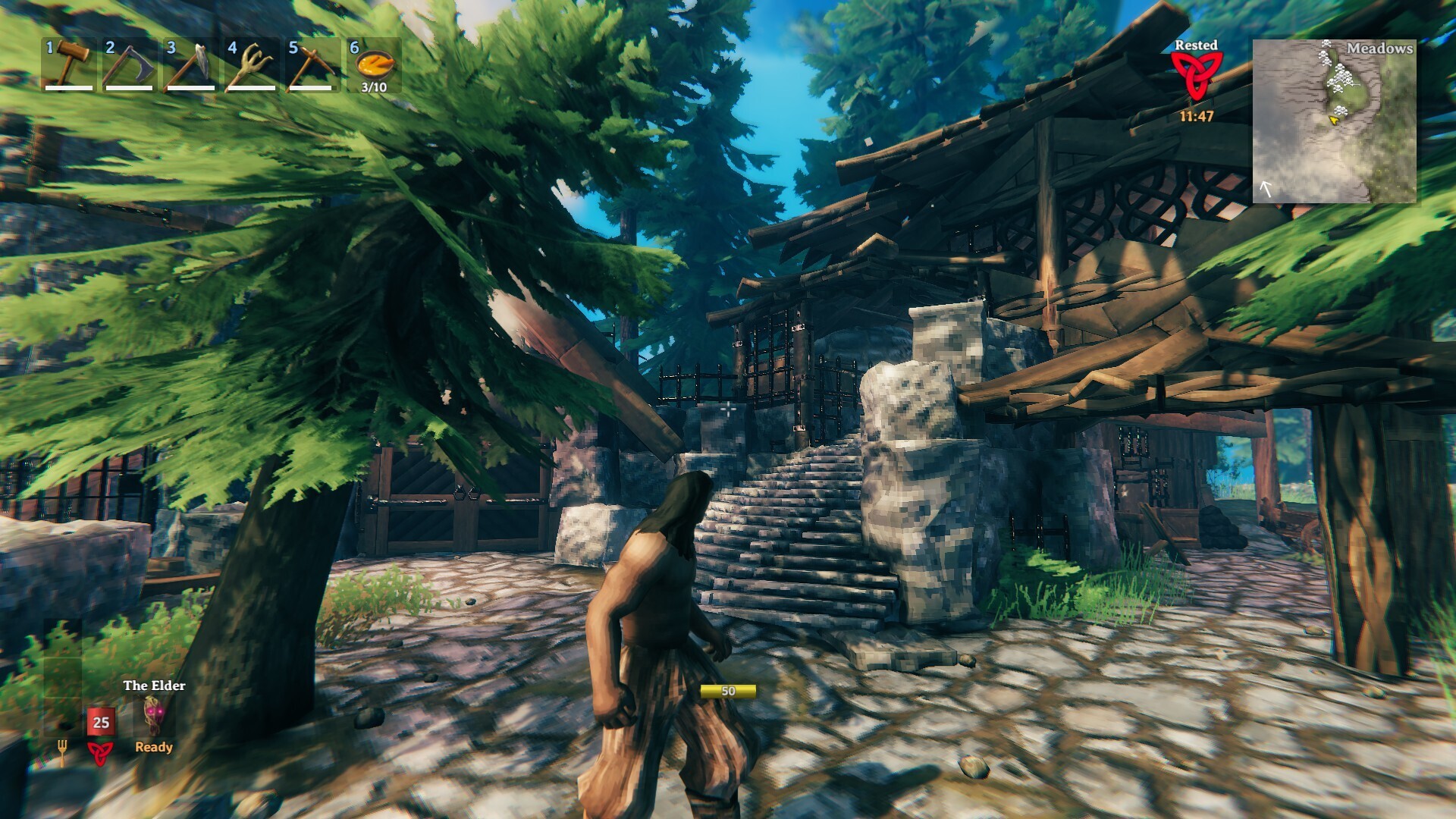 My charcoal refinery Valheim Build