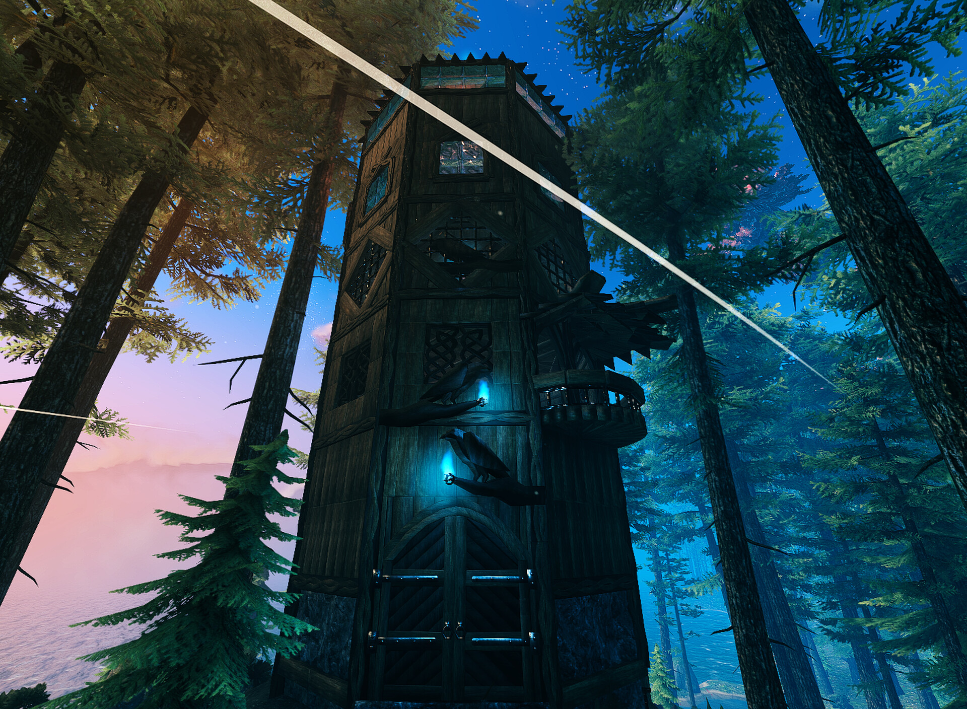 "Wizz" tower Valheim Build