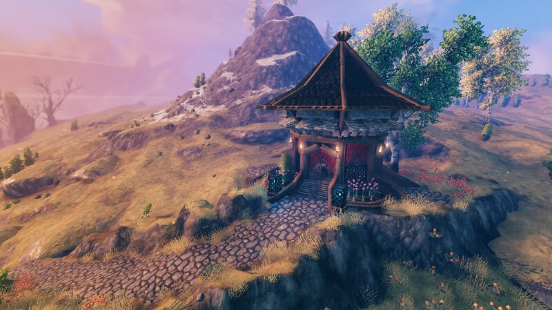 Medieval gazebo Valheim Build