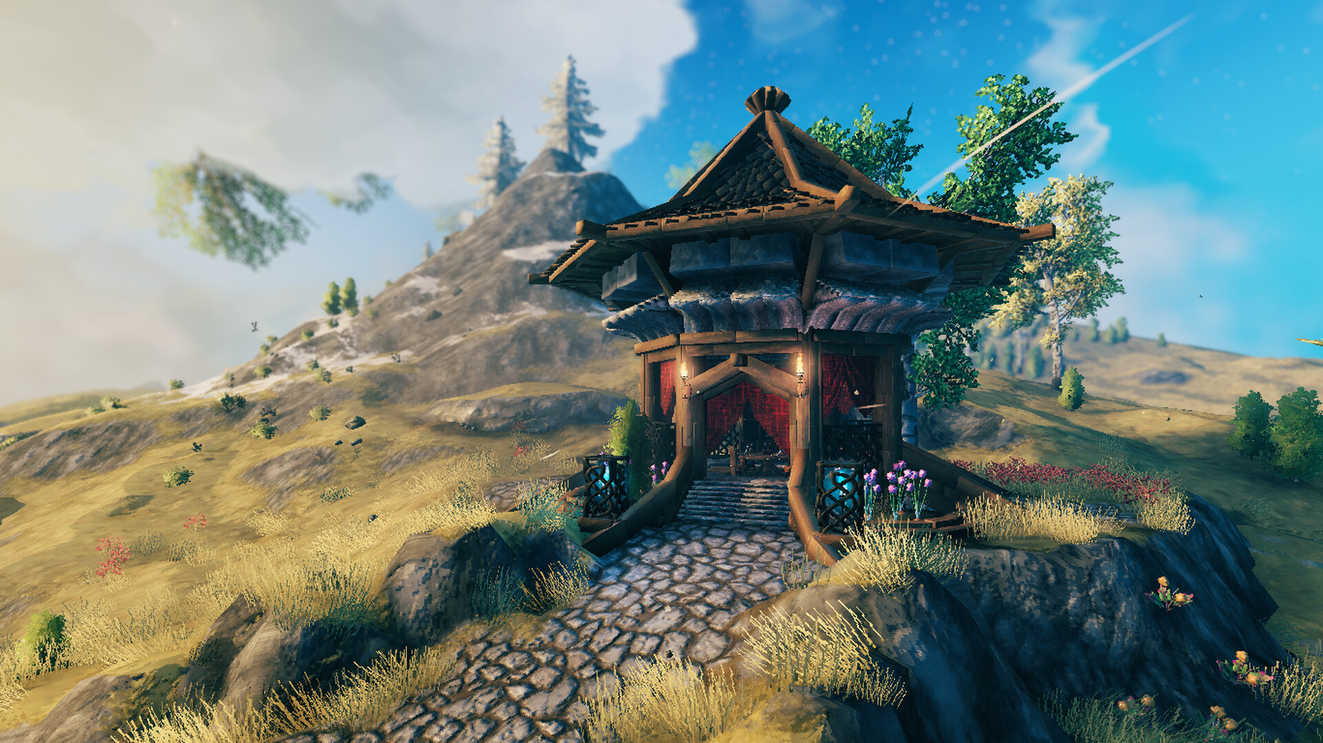 Medieval gazebo Valheim Build